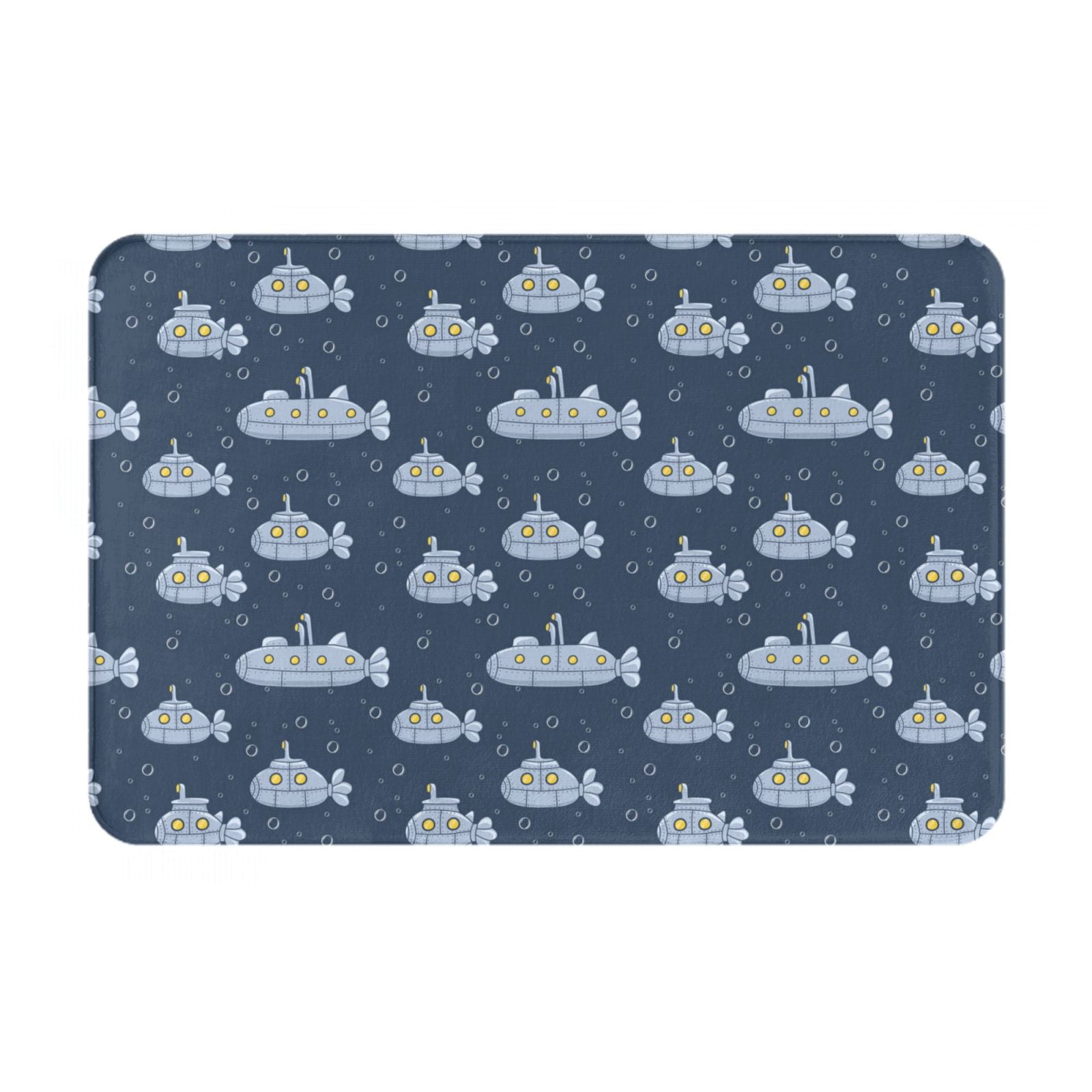 Balery Submarine With Periscope Doormat, Durable Flannel Fabric ...