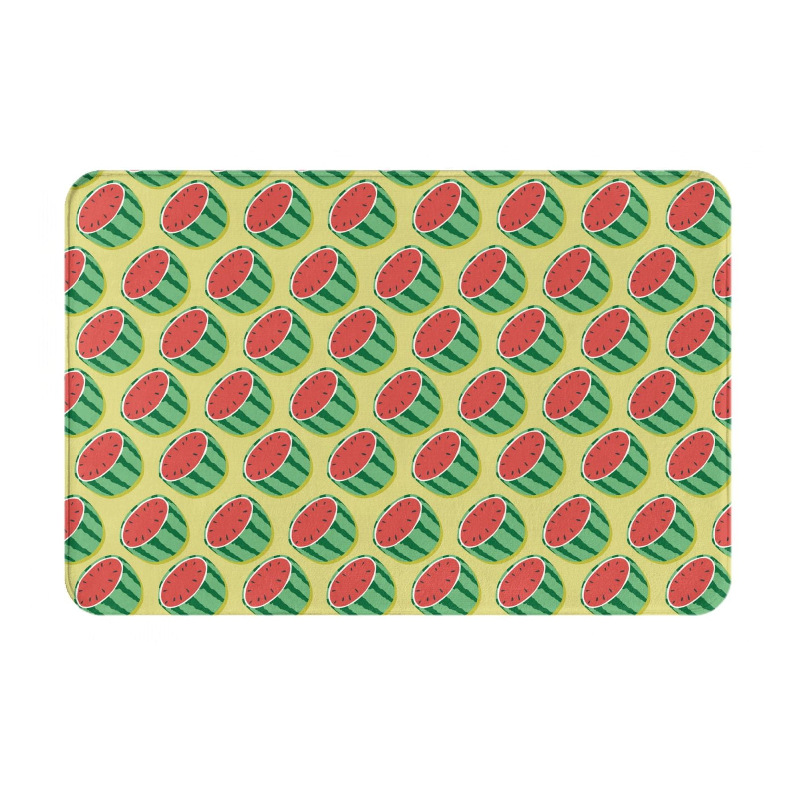 Balery Summer Watermelon Doormat, Durable Flannel Fabric, Waterproof ...