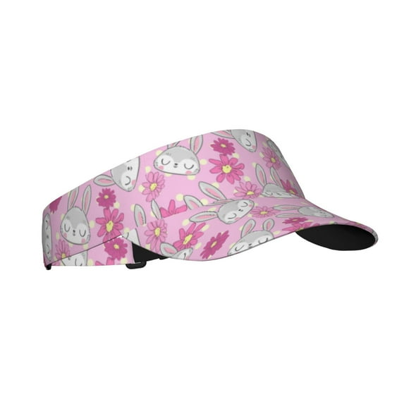 Balery Sunflower Rabbit Sport Wear Athletic Visor Sun Sports Visor Hat Visor Adjustable Cap for ...