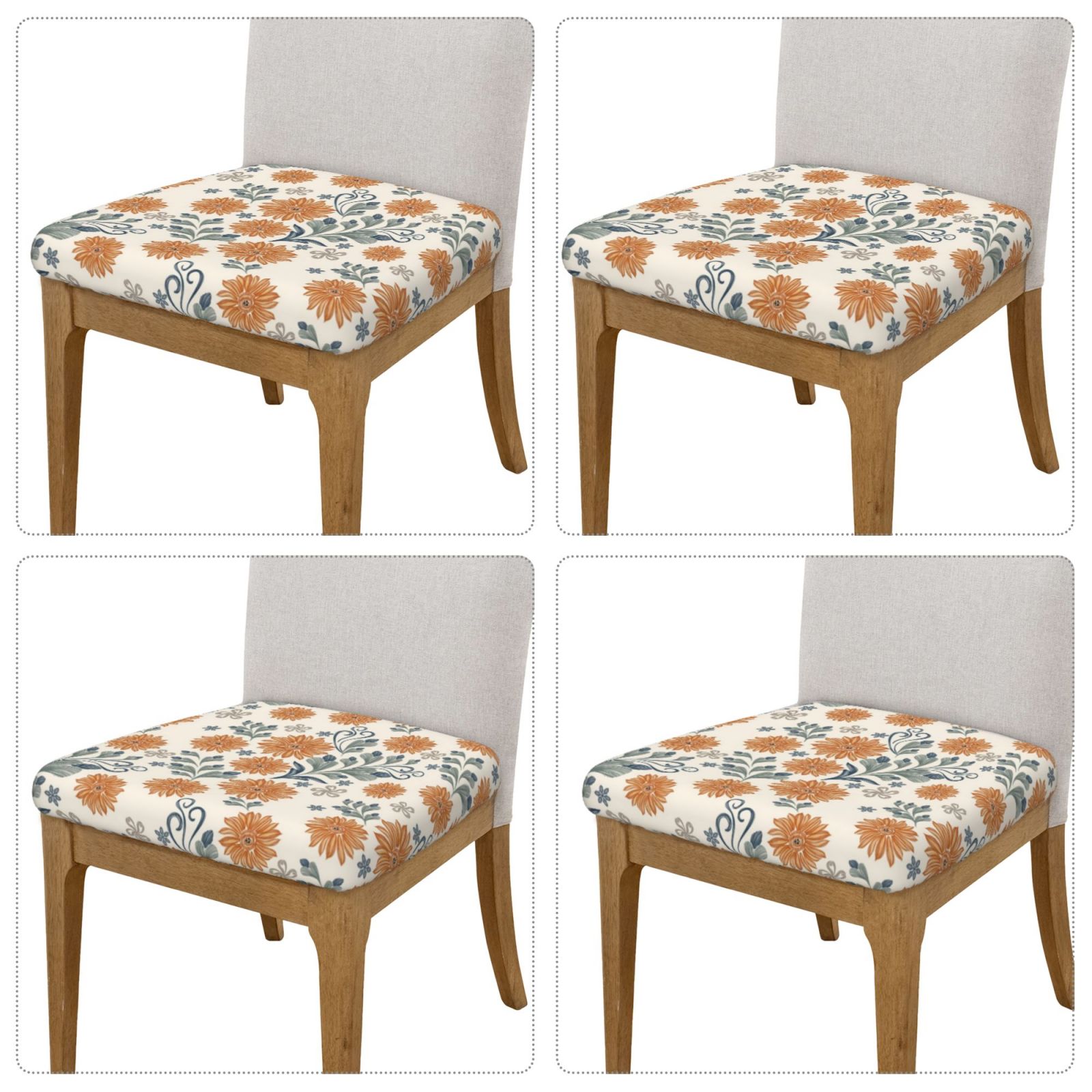 Balery Sunflowers 5 Stretch Couch Cushion Covers, Individual Sofa ...