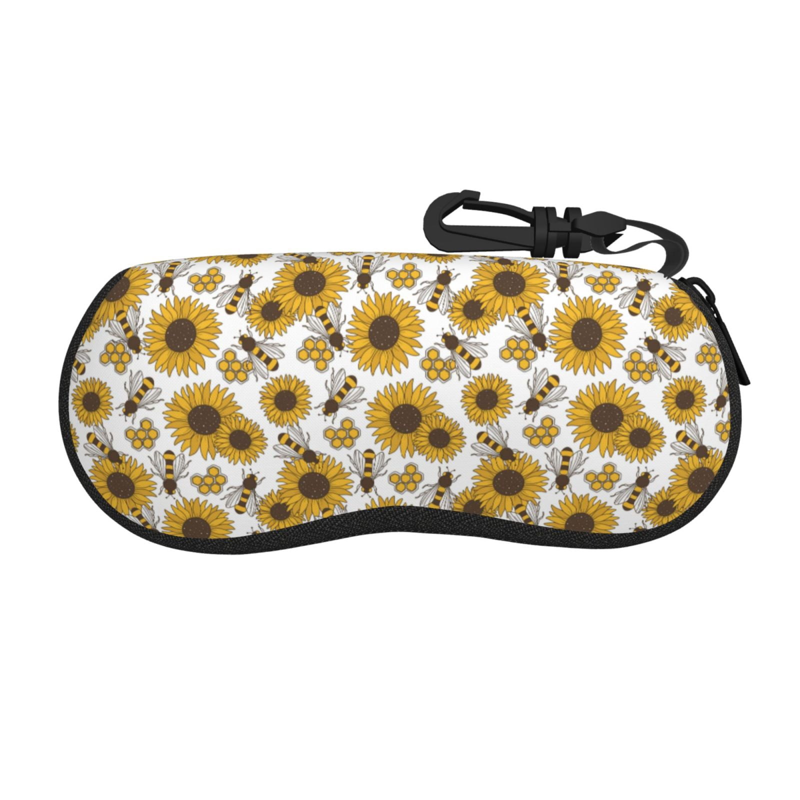 Balery Sunflowers and Bees for Zipper Sunglasses Case, Eyeglasses Cases ...