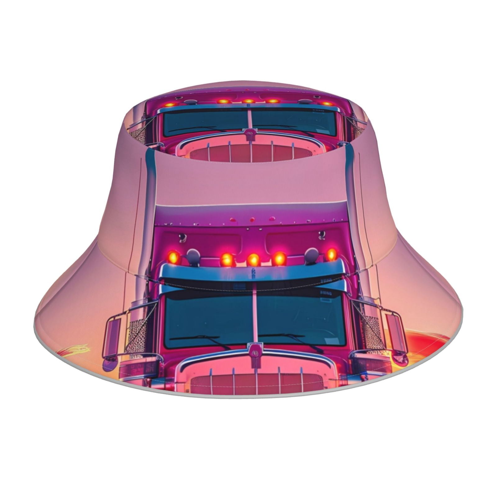 Balery Sunset Truck Highway Sun Hats for Men Women Bucket Hat UPF 50 ...