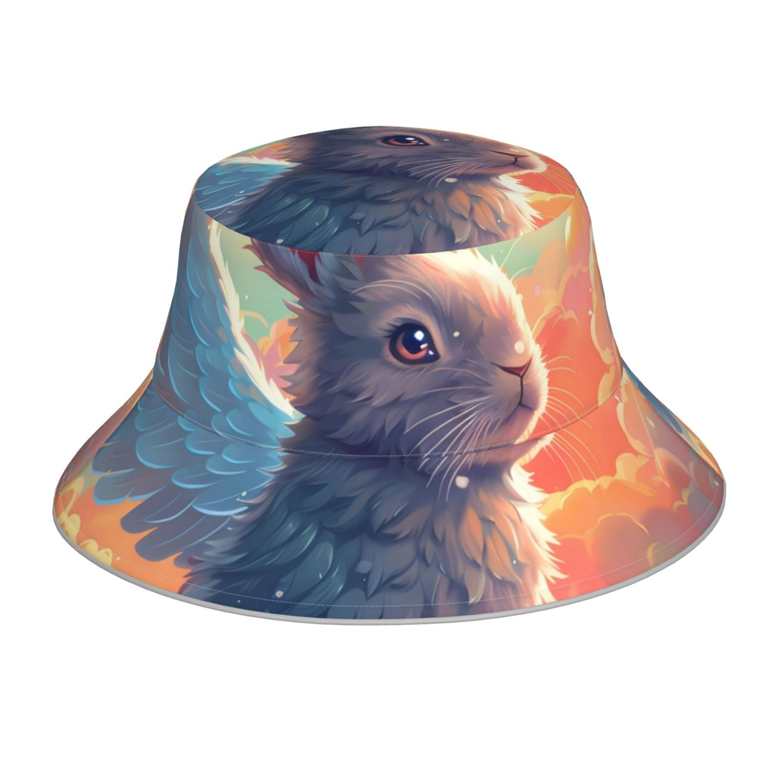 Balery Sunshine Winged Rabbit Sun Hats for Men Women Bucket Hat UPF 50 ...