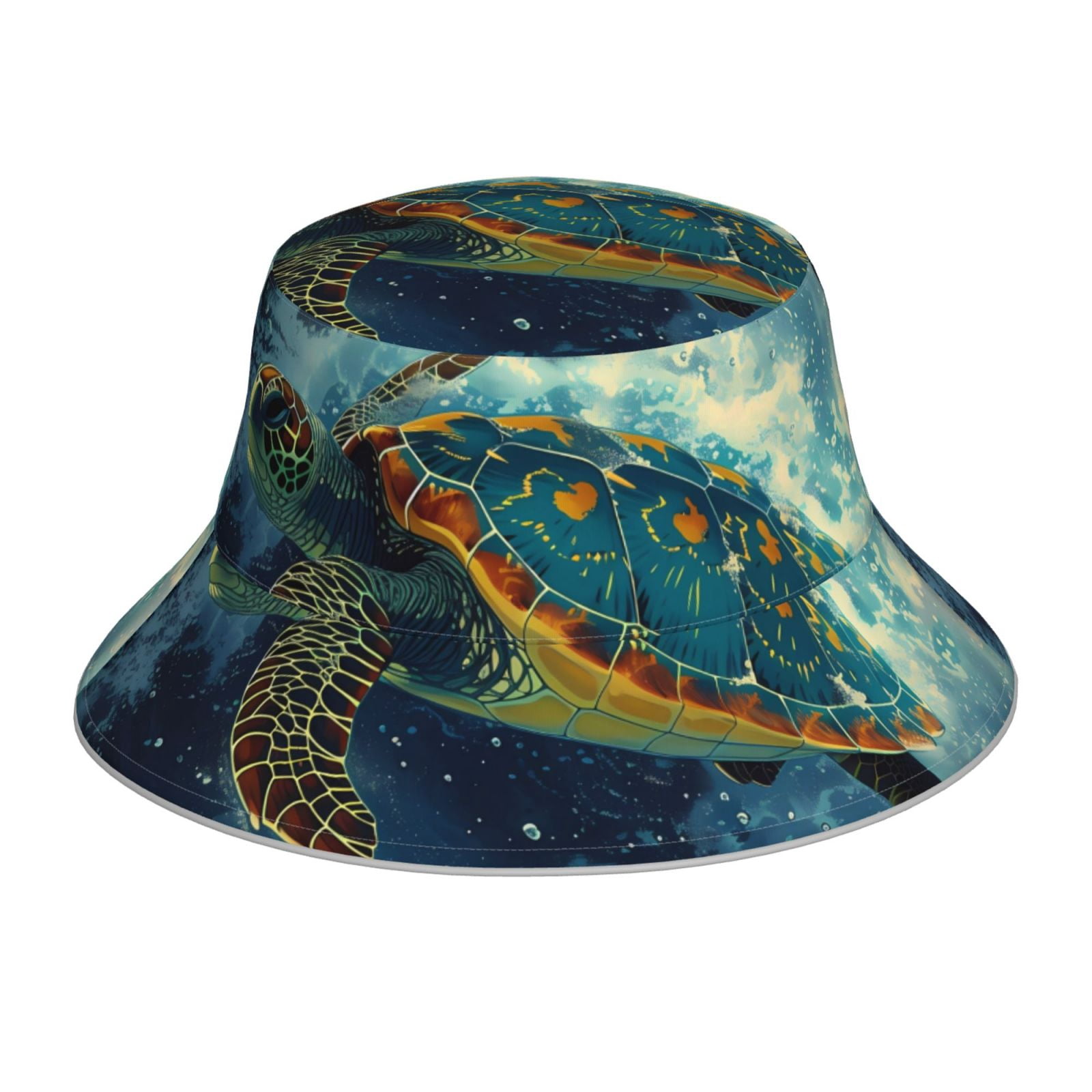 Balery Surfing Turtle Sun Hats for Men Women Bucket Hat UPF 50+ Buckey ...