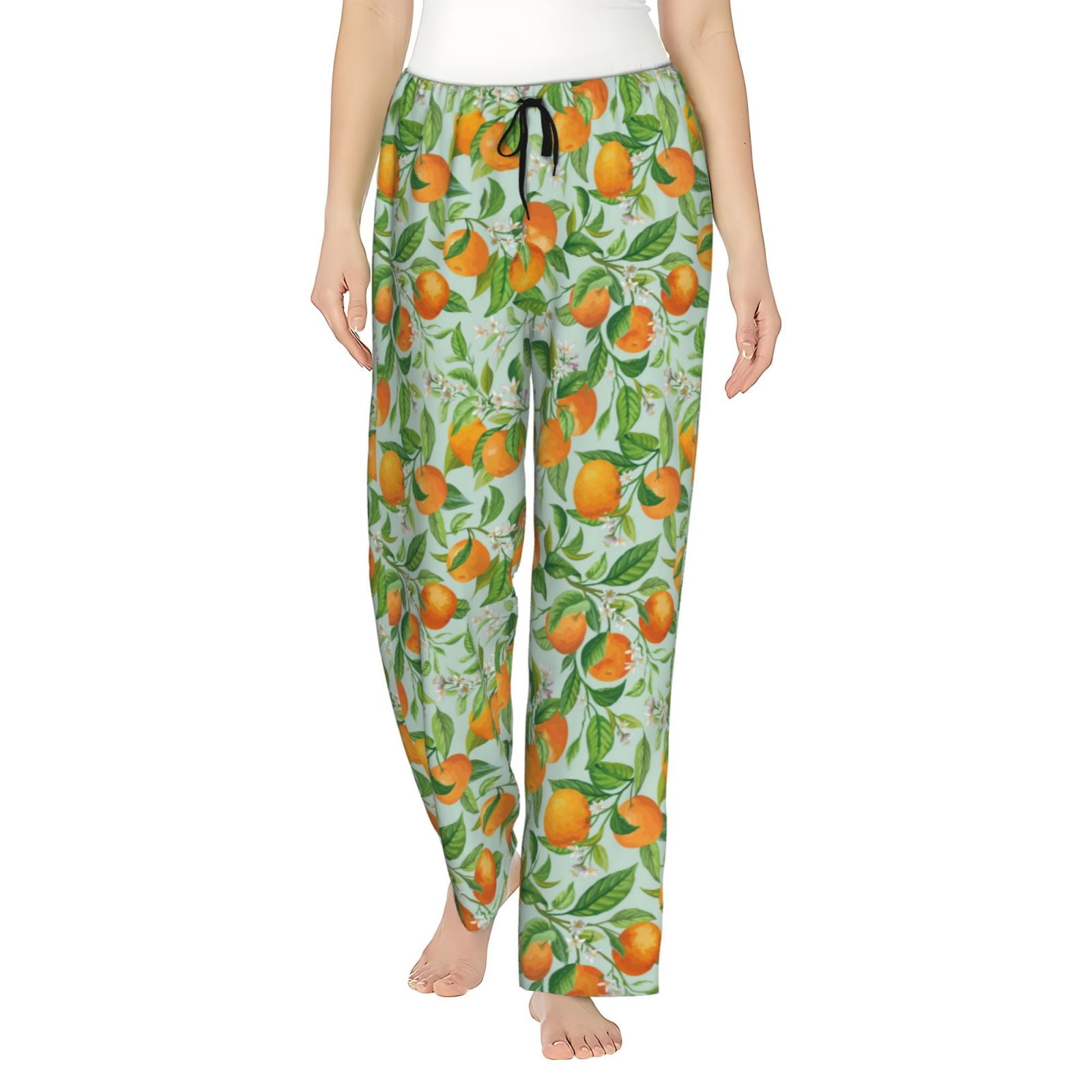 Balery Tangerine print Women's Pajama Pants,Ultra Lightweight Pjs,Lounge Pant-XX-Large - Walmart.com