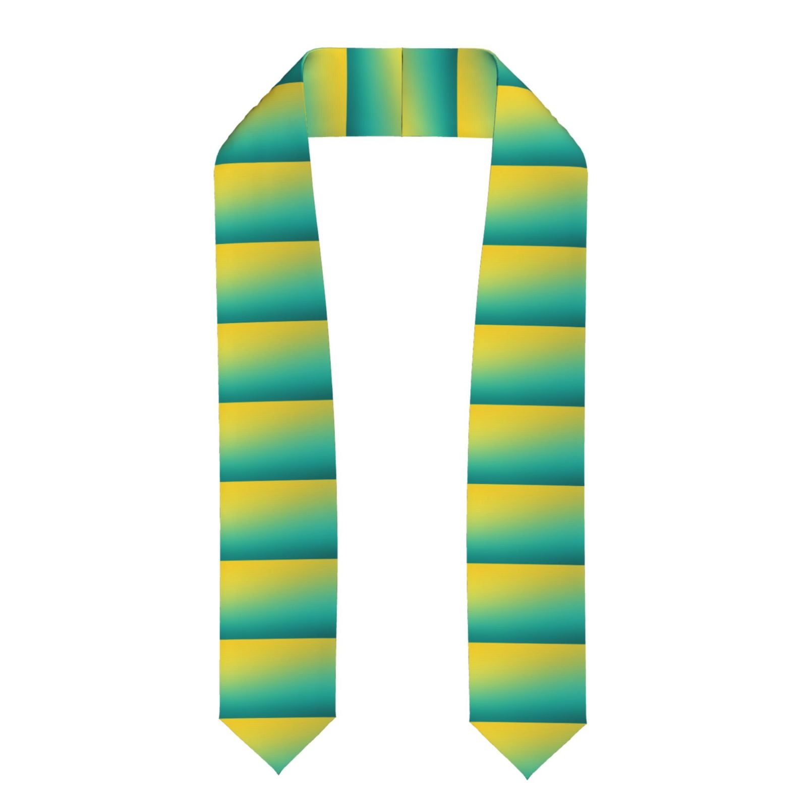 Balery Teal To Yellow Gradient Pattern Graduation Shawl Stole – Premium ...