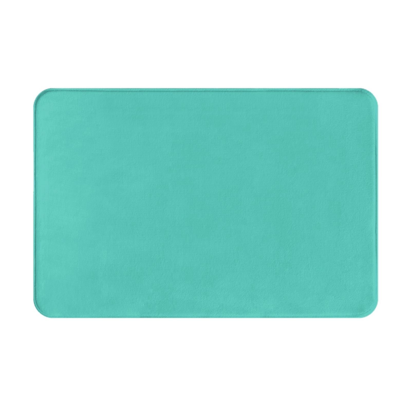 Balery Teal Turquoise Doormat, Durable Flannel Fabric, Waterproof Stain ...