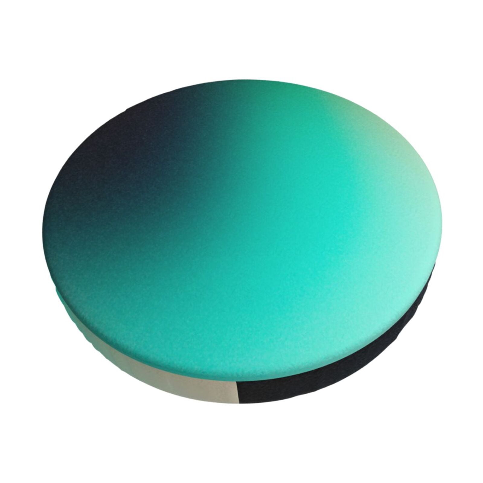 Balery Teal and Peach Pattern Round Bar Stool Seat Covers Velvet Fabric ...