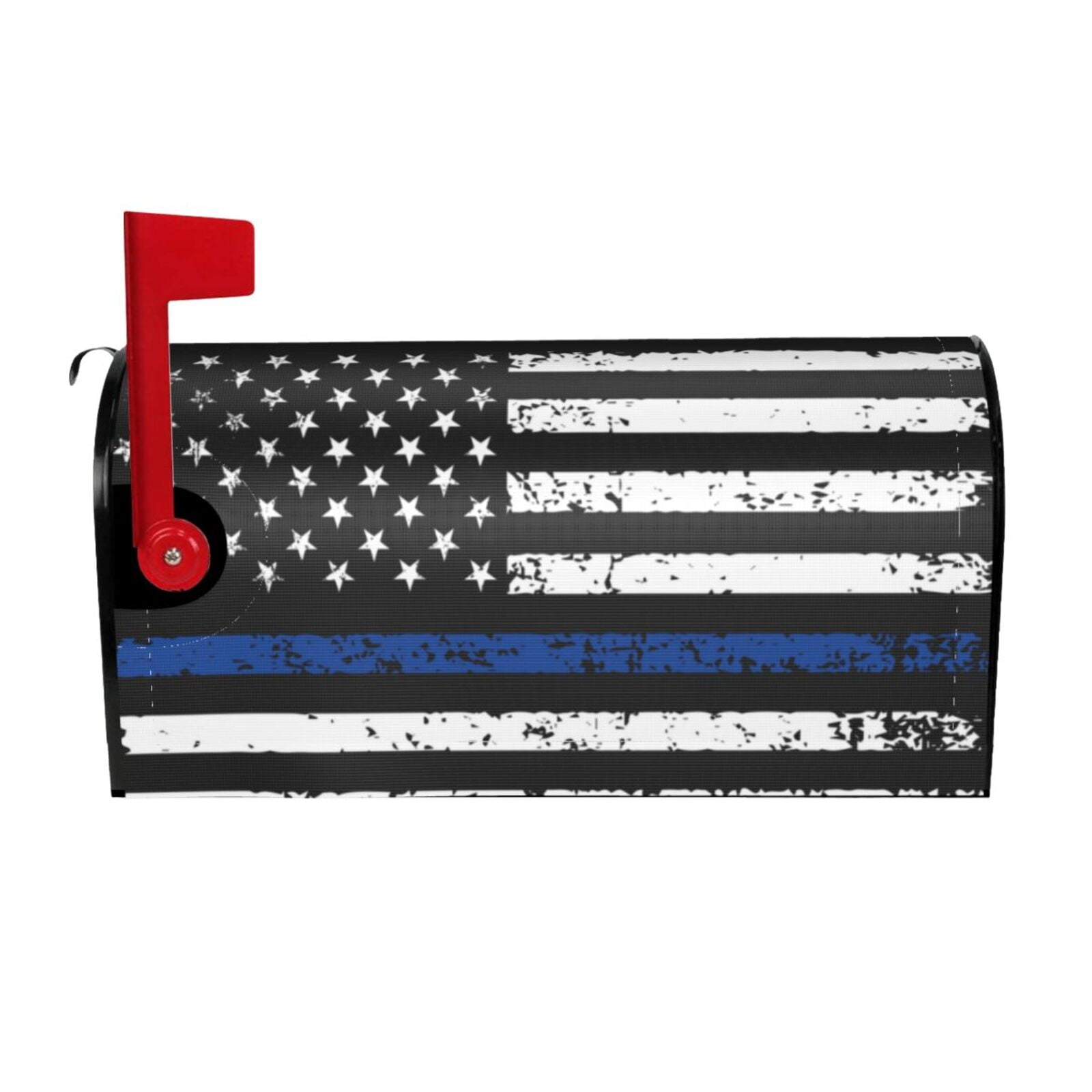 Balery Thin Blue Line Flag Mailbox Cover - Standard Size- - Walmart.com