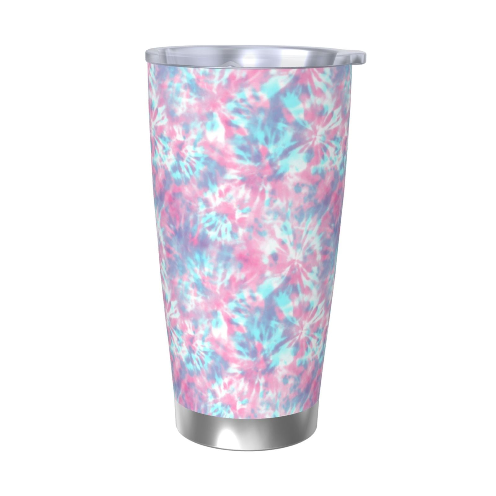 Balery Tie Dye Pattern 20oz Insulated Car Cup with Dual Drink Lids ...