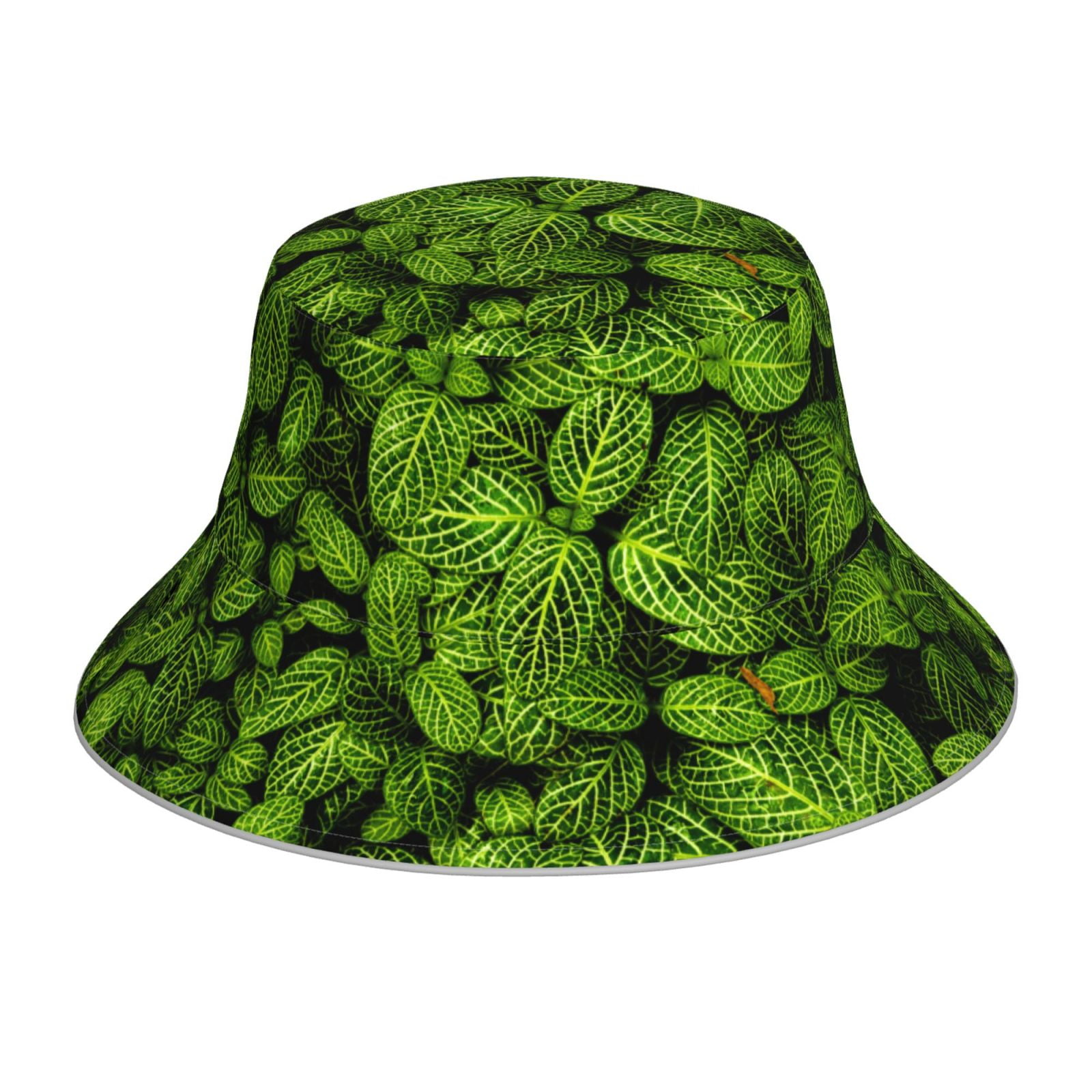 Balery Tiny Green Fern Leaves Sun Hats for Men Women Bucket Hat UPF 50 ...