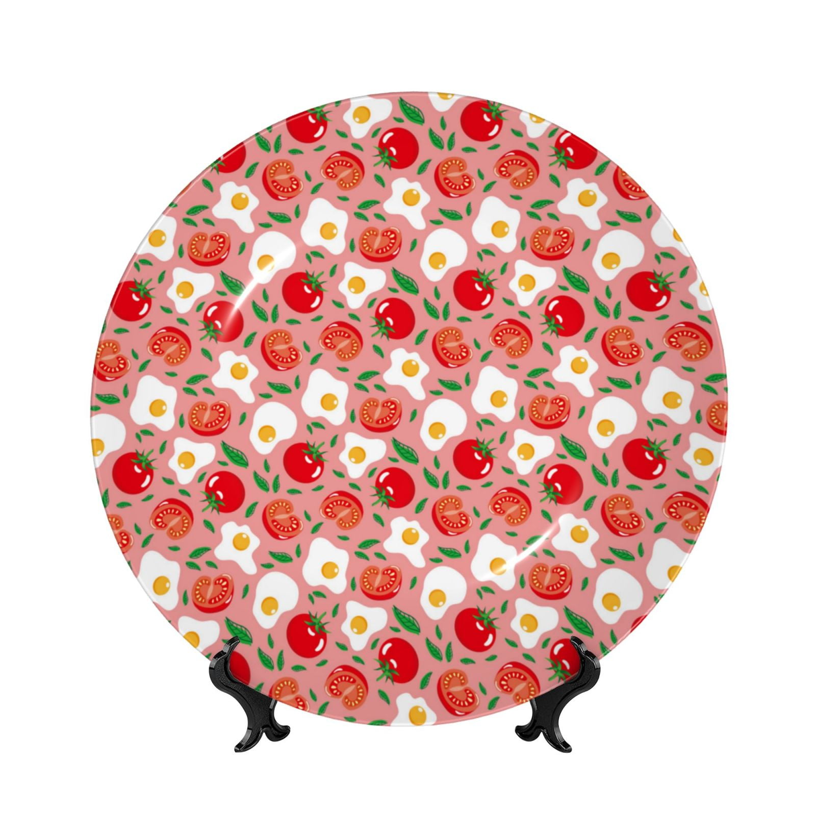 Balery Tomatoes Print Bone China Decorative Plate Ceramic Dinner Plates ...