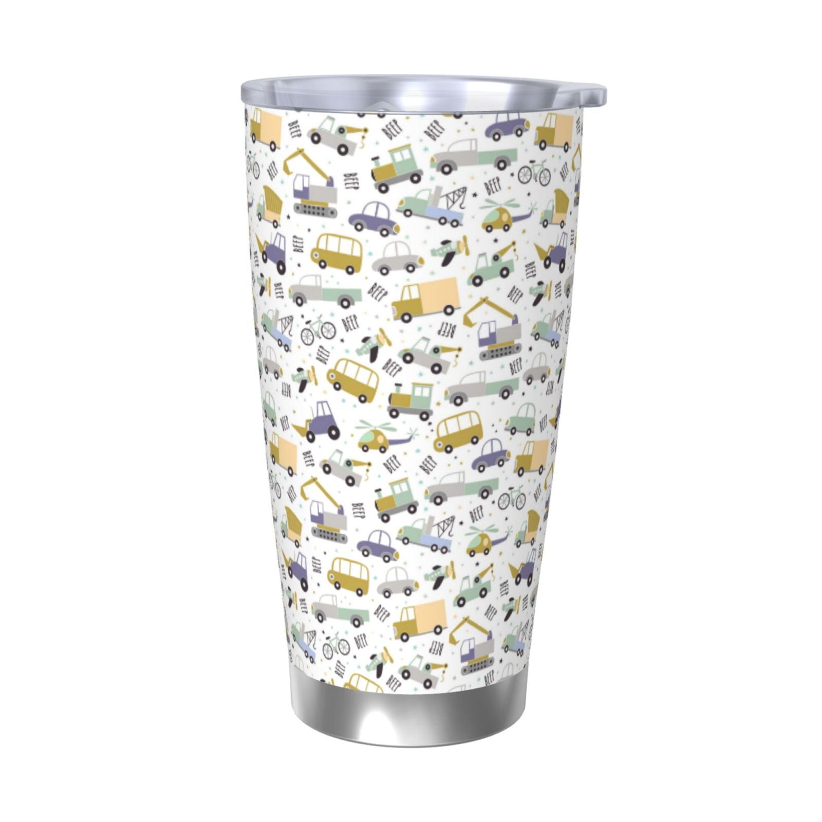 Balery Transport 1 Pattern 20oz Insulated Car Cup with Dual Drink Lids ...