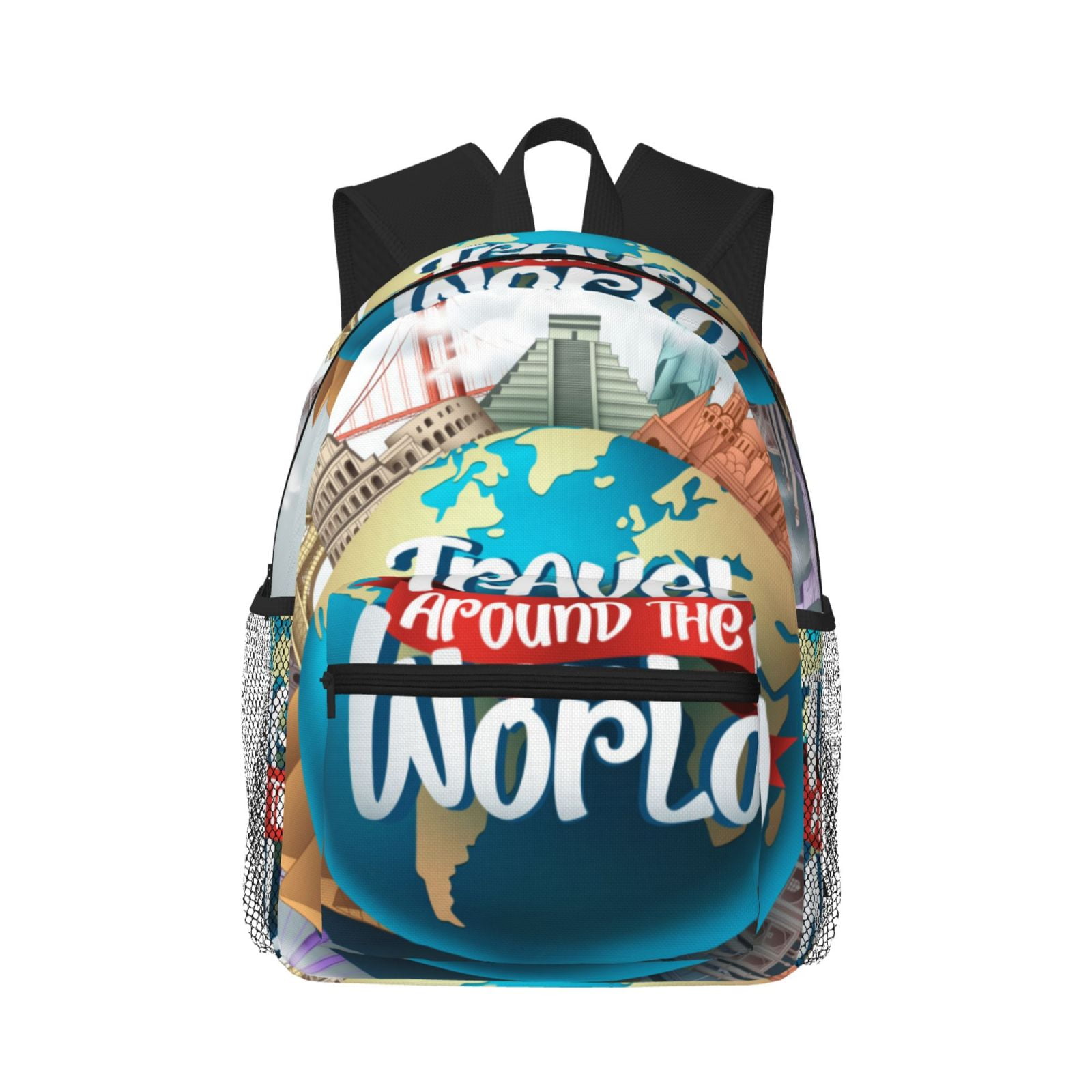 Balery Travel Around The World Backpack for Women Men,Lightweight ...