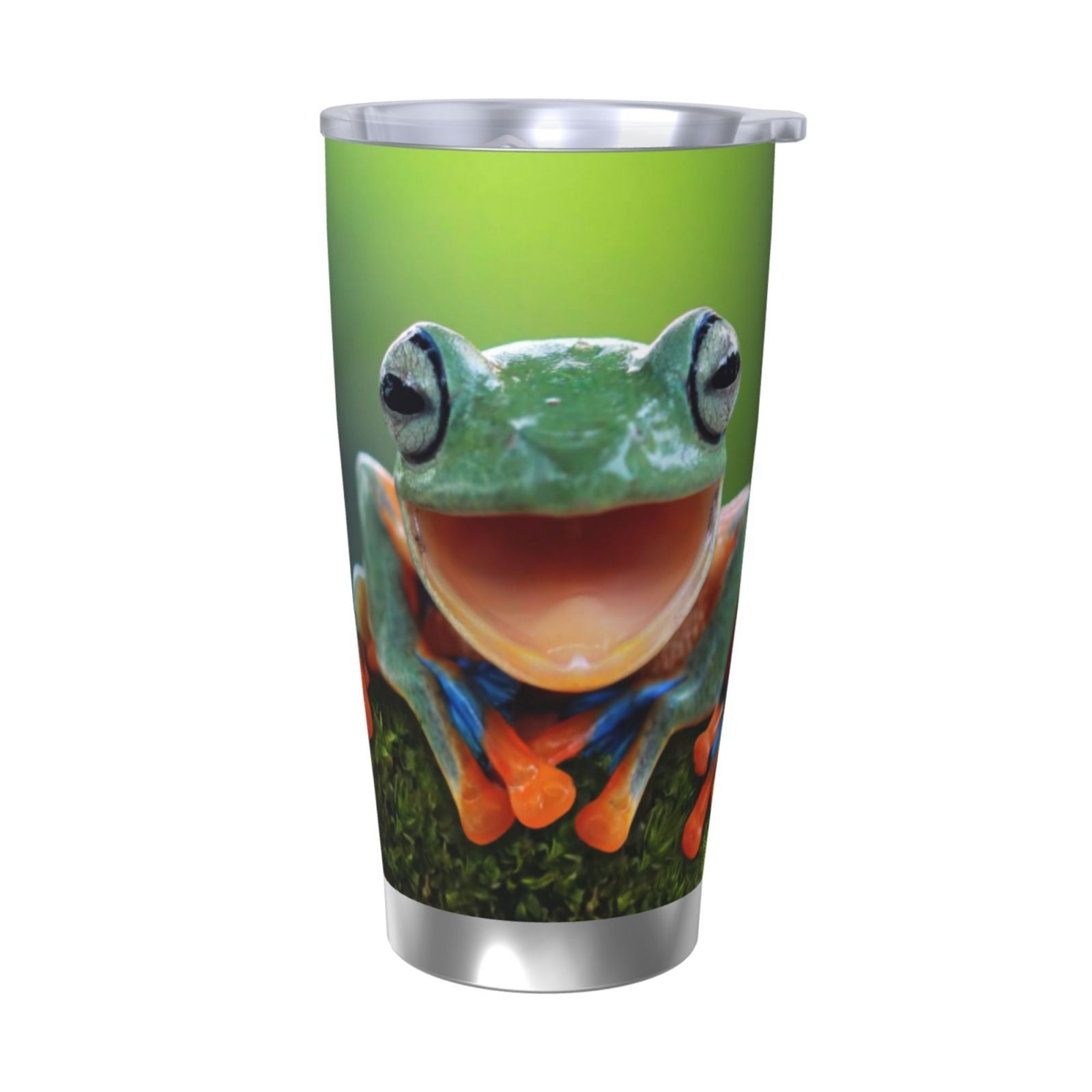 Balery Tree Frog Pattern 20oz Insulated Car Cup with Dual Drink Lids ...