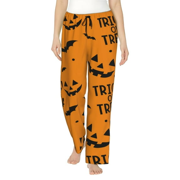 Balery Trick Or Treat print Women's Pajama Pants,Ultra Lightweight Pjs ...