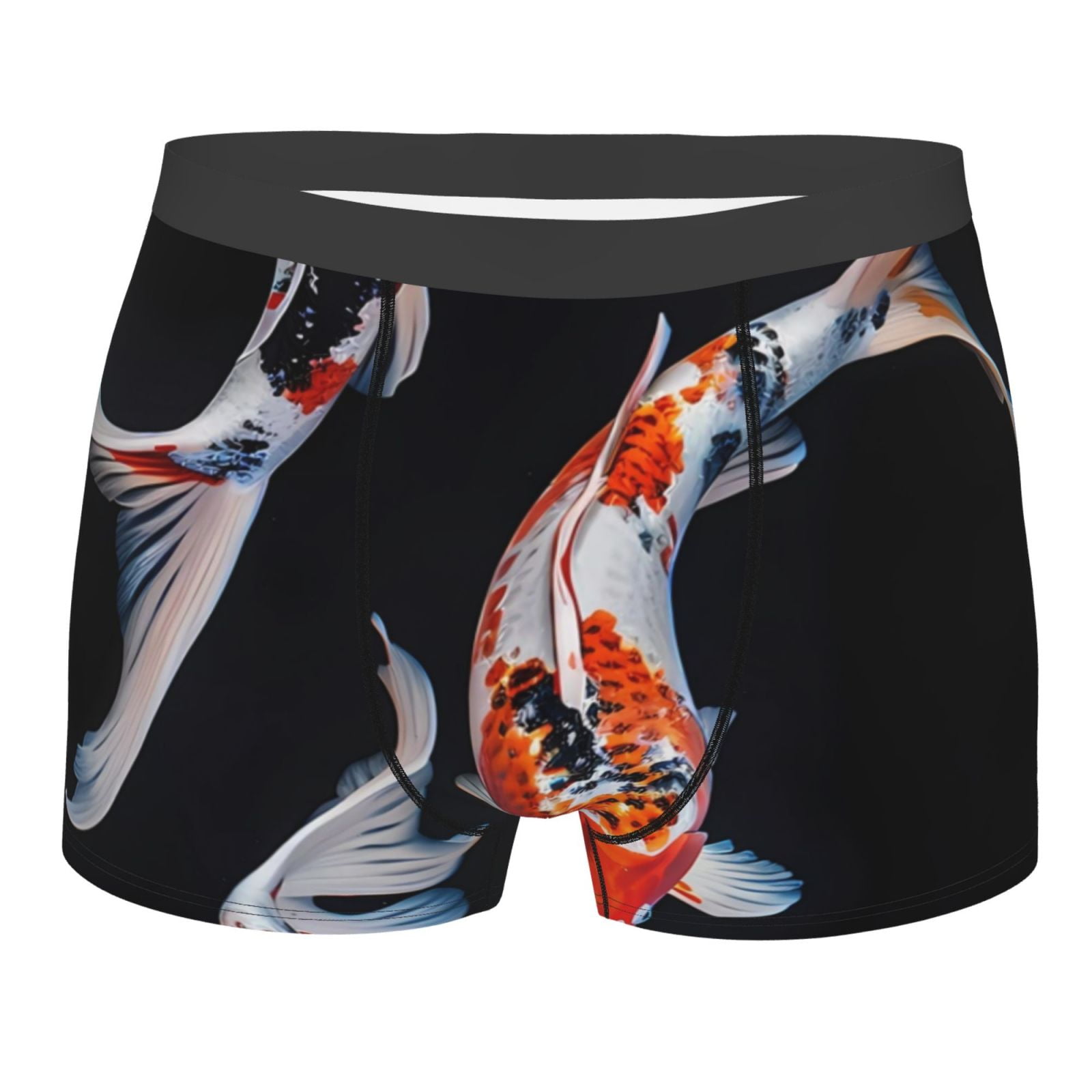 Balery Tricolor Koi Fish Trio Men's Boxer Briefs, Soft and Breathable ...