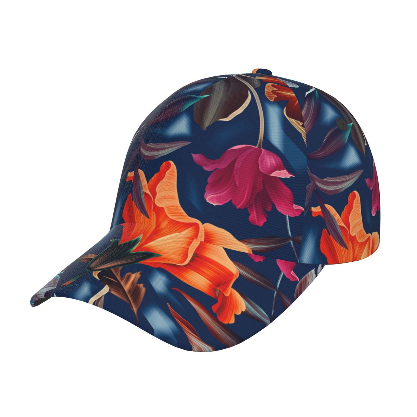 Balery Tropical Flower Baseball Cap For Women Men,Adjustable Size For ...