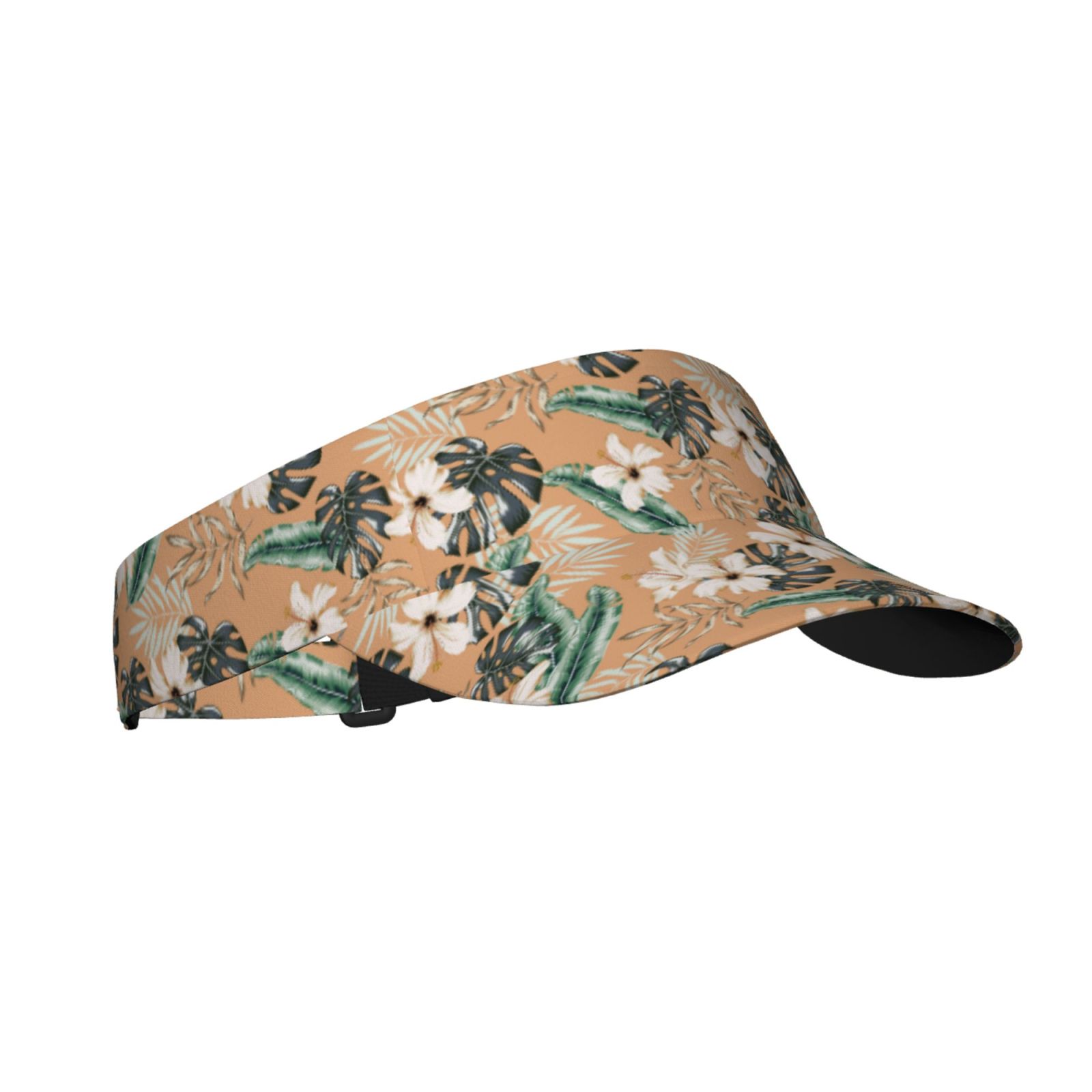 Balery Tropical Leaves Flower Sport Wear Athletic Visor Sun Sports ...