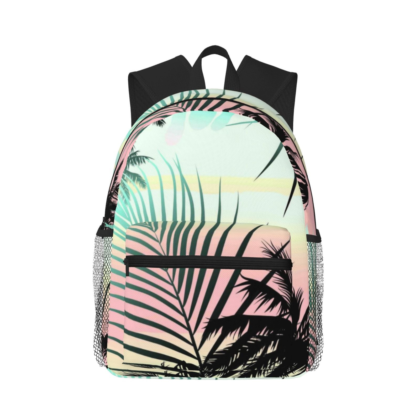 Balery Tropical Summer Palm Backpack for Women Men,Lightweight Casual ...