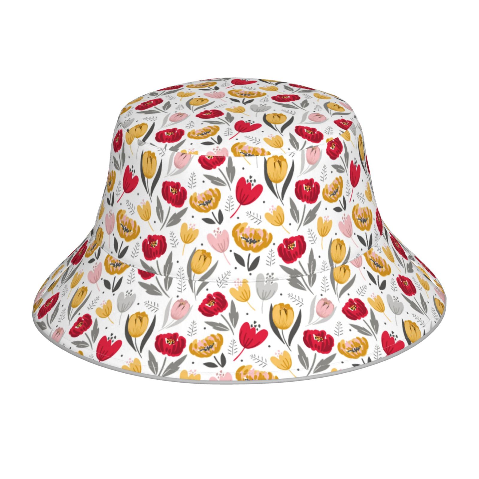 Balery Tulips Flowers Sun Hats for Men Women Bucket Hat UPF 50+ Buckey ...