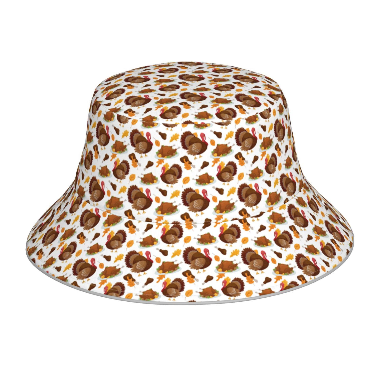 Balery Turkey And Thanksgiving3 Sun Hats for Men Women Bucket Hat UPF ...