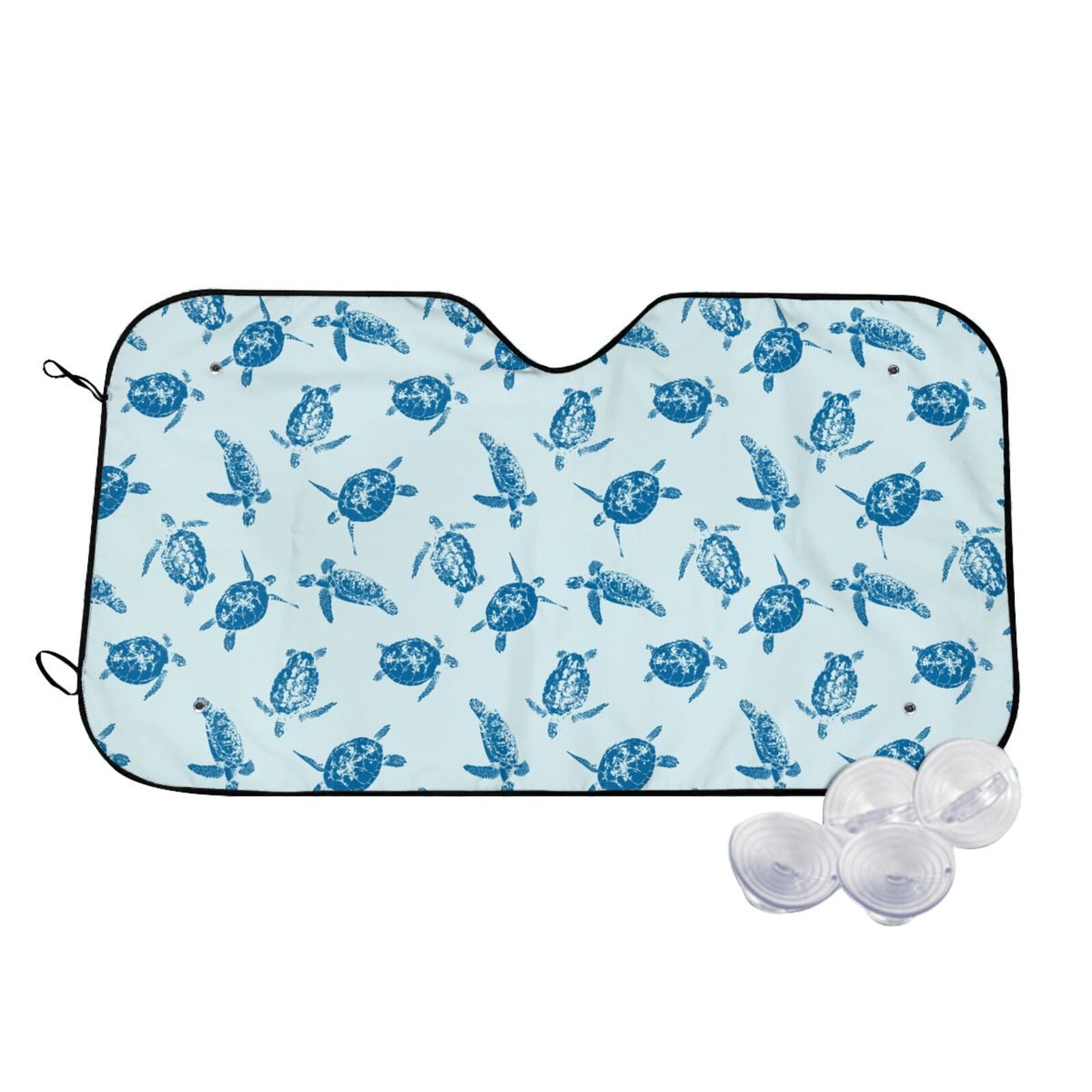 Balery Turtle Print Car Windshield Sun Shade,Windshield Sunshade for ...