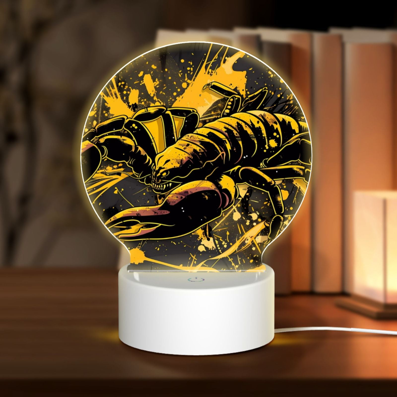 Balery Urban Graffiti Scorpion Illustration Pattern Acrylic Night Light ...