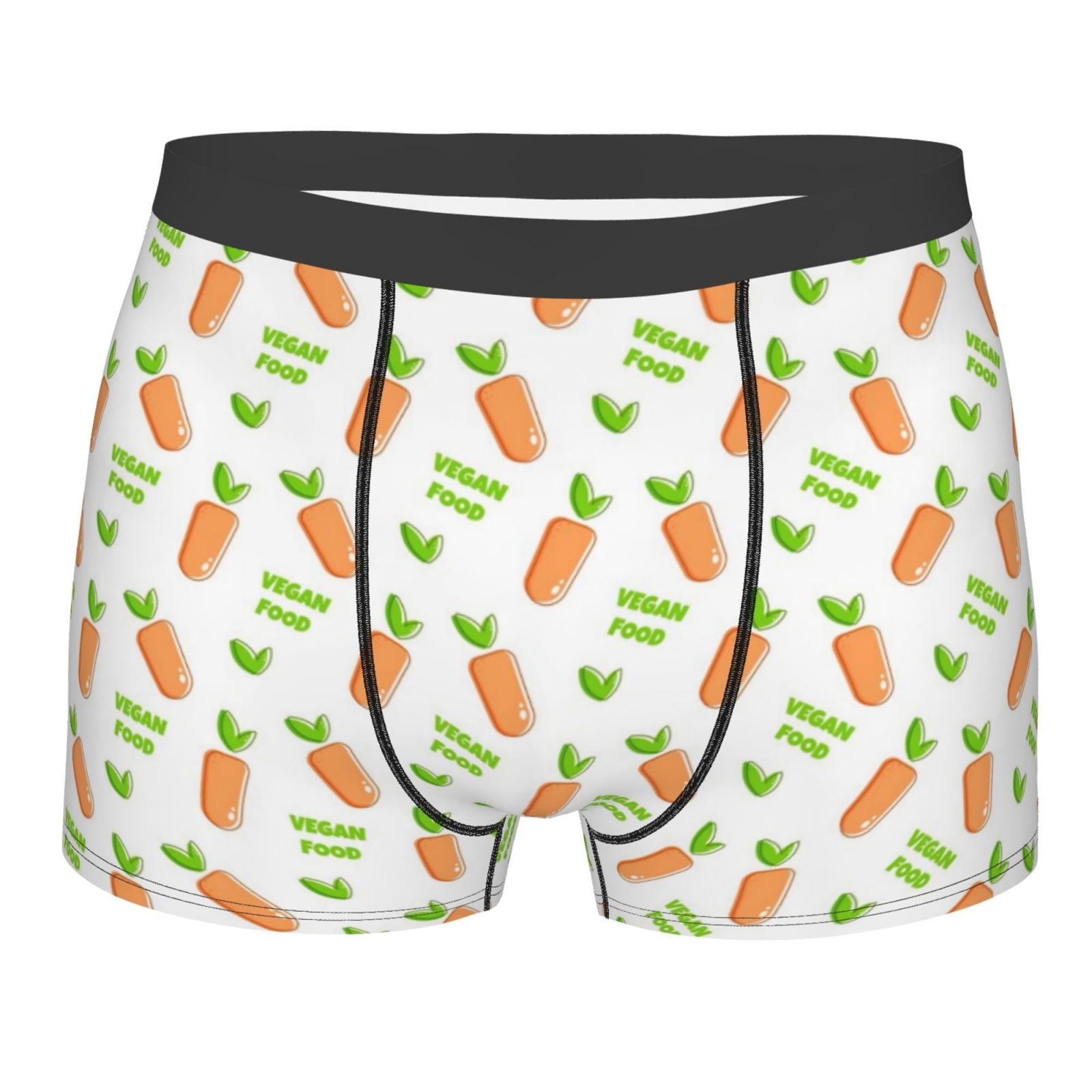 Balery Vegan Fruit Carrot Men's Boxer Briefs, Soft and Breathable ...