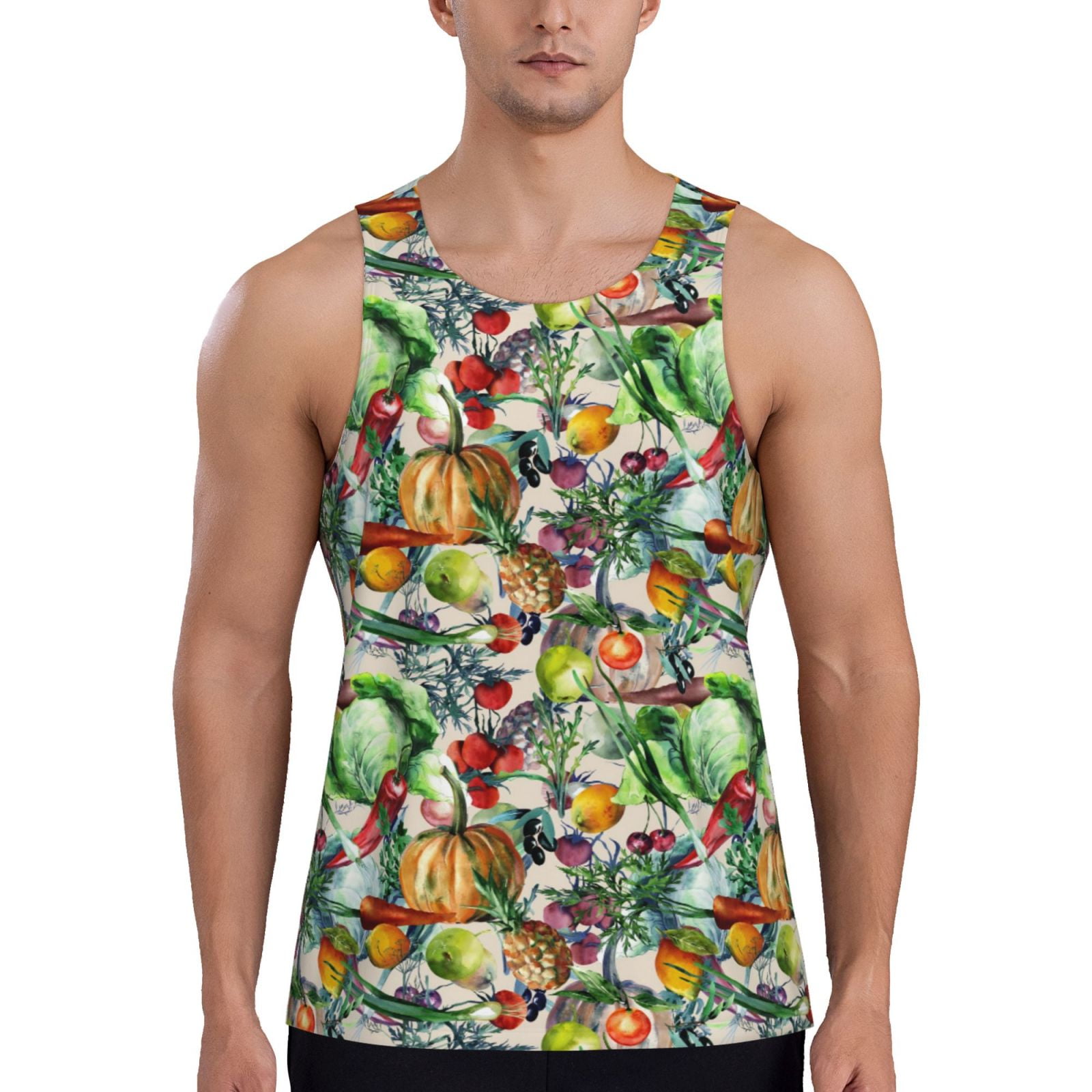 Balery Vegan1 Pattern Men's Workout Tank Top Gym Muscle Tee Fitness ...