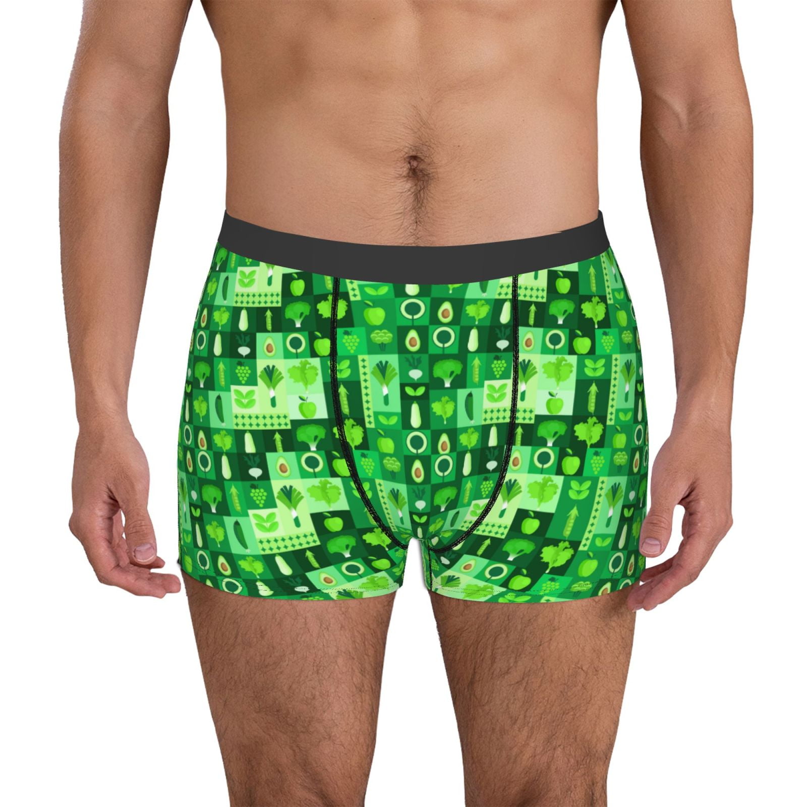 Balery Vegetables Pattern Men's Boxer Briefs, Soft and Breathable ...