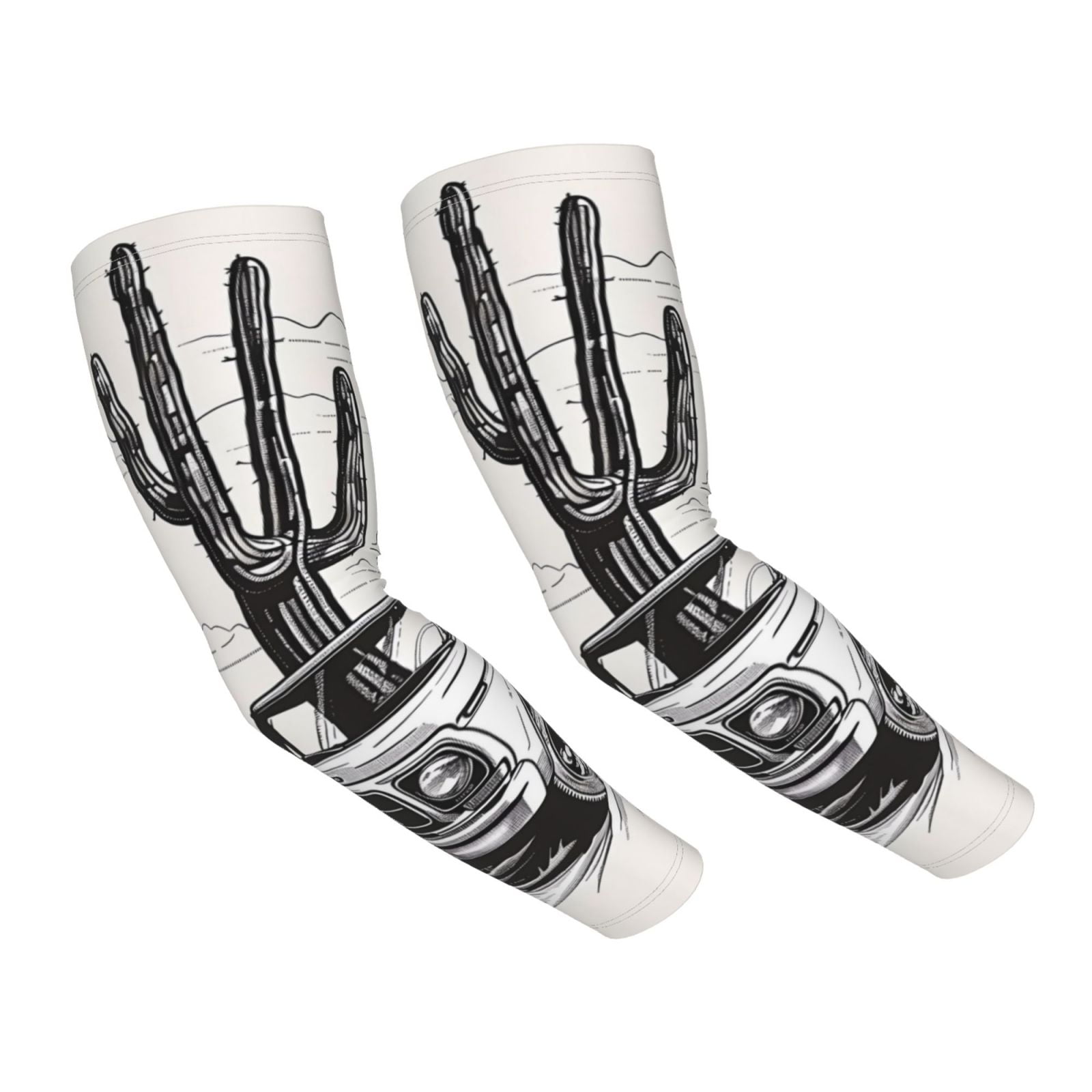 Balery Vintage Cactus Pickup Cooling Arm Sleeves for Men & Women ...