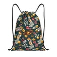 Balery Vintage Casino Chips Pattern Drawstring Backpack Bag Sport Gym ...
