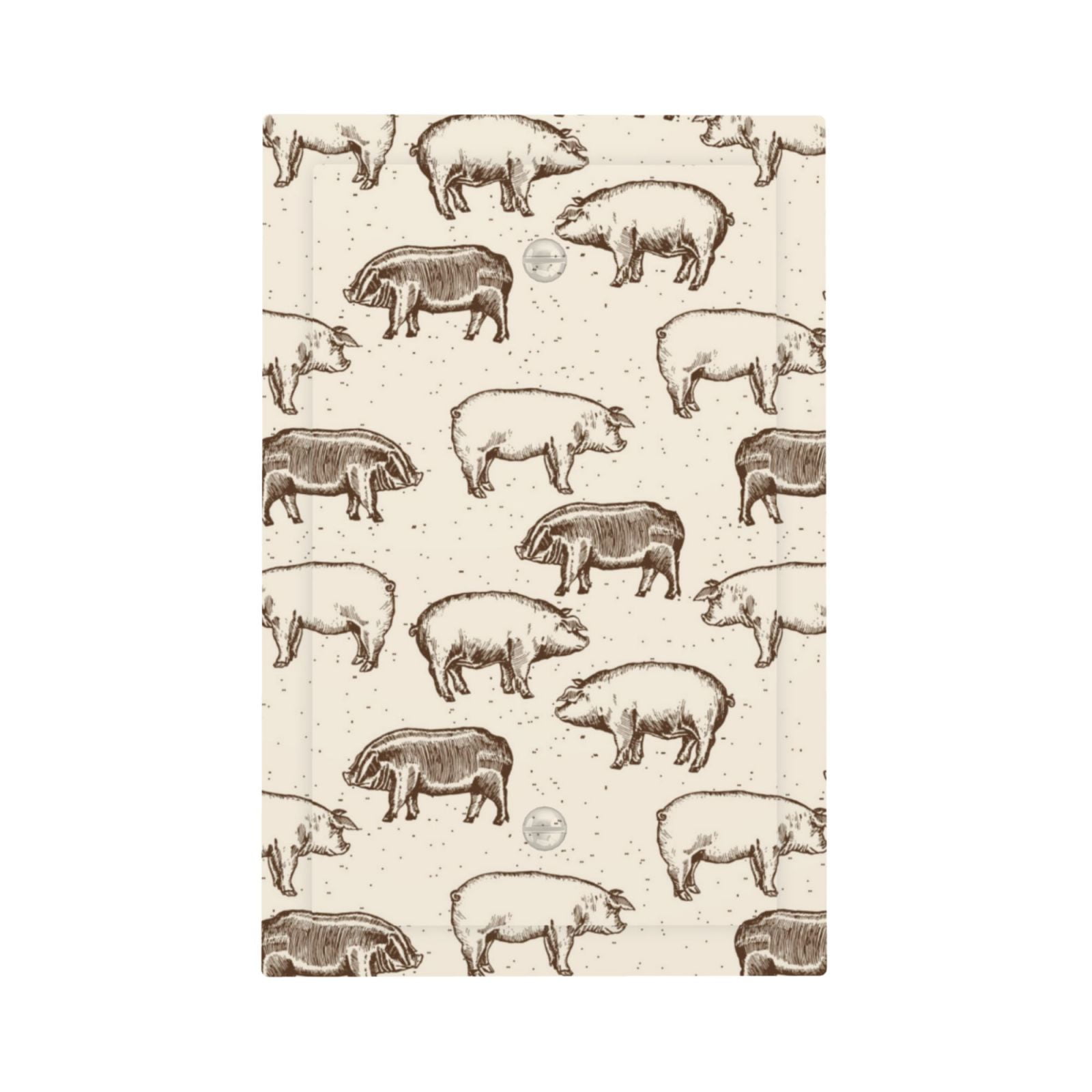 Balery Vintage Farm Pigs for Duplex Wall Plates Kit, Electrical Outlet ...