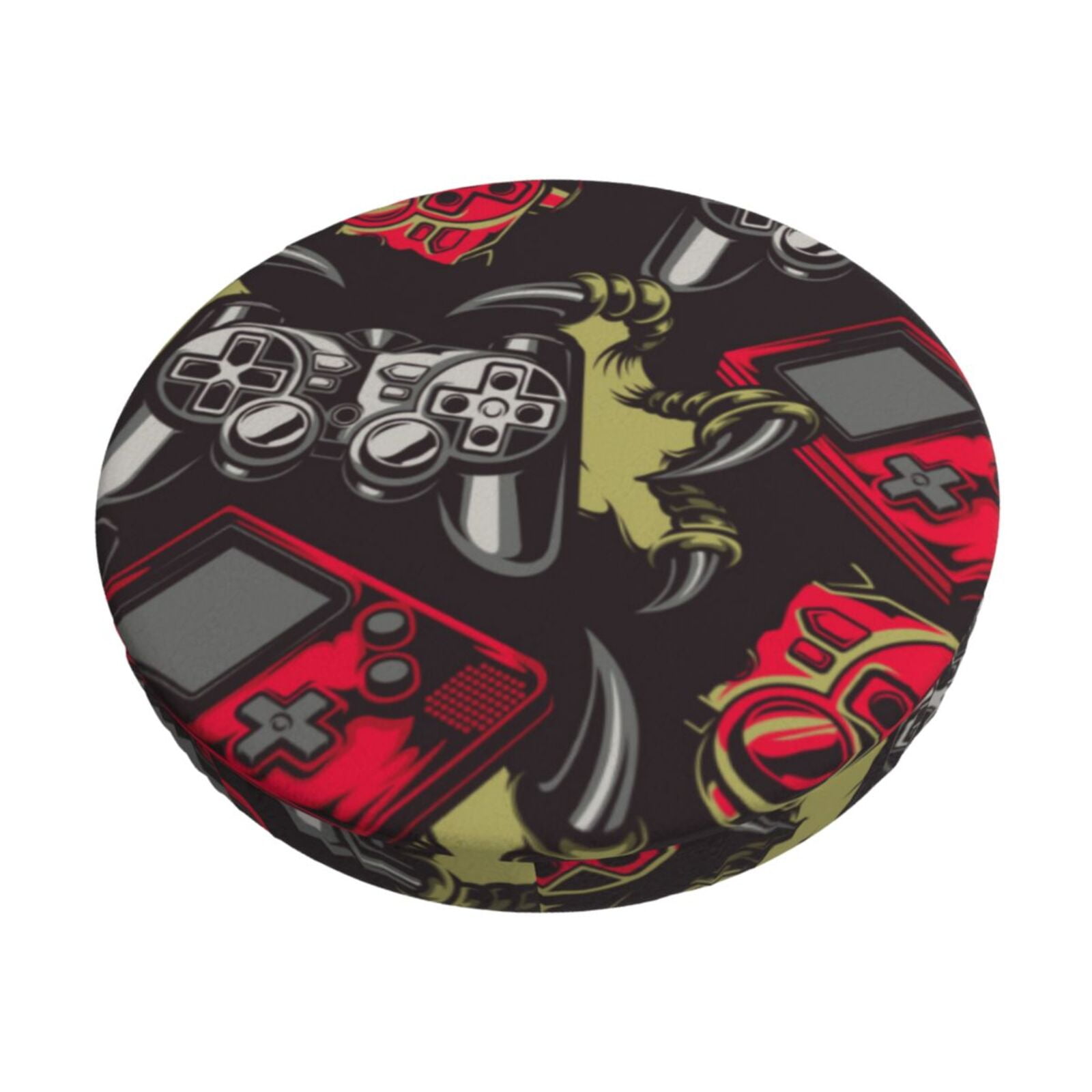 Balery Vintage Gaming Round Bar Stool Seat Covers Velvet Fabric ...