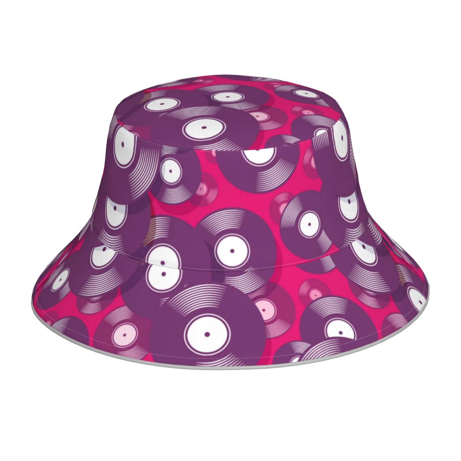 Balery Vintage Vinyl Record Sun Hats for Men Women Bucket Hat UPF 50 ...