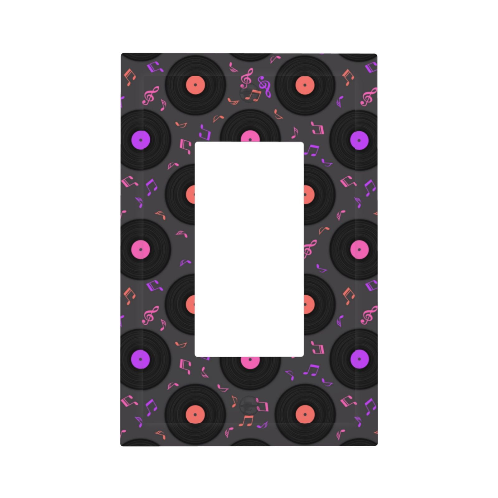 Balery Vinyl Records Musical Notes for Duplex Wall Plates Kit ...