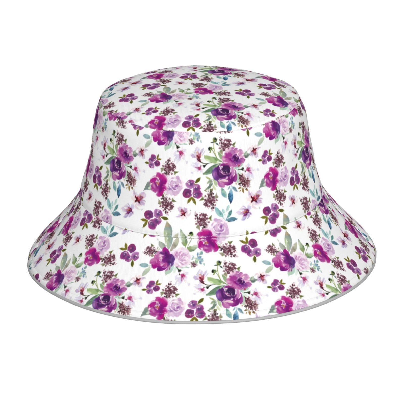Balery Violets Flowers Sun Hats for Men Women Bucket Hat UPF 50+ Buckey ...