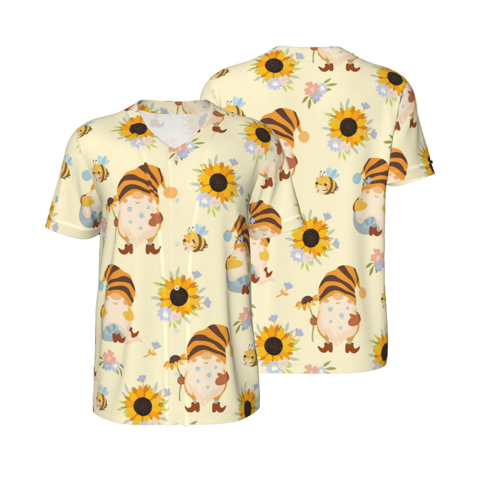 Balery Watercolor Bee Honey Honeycomb Bee Baseball Jersey for Men ...