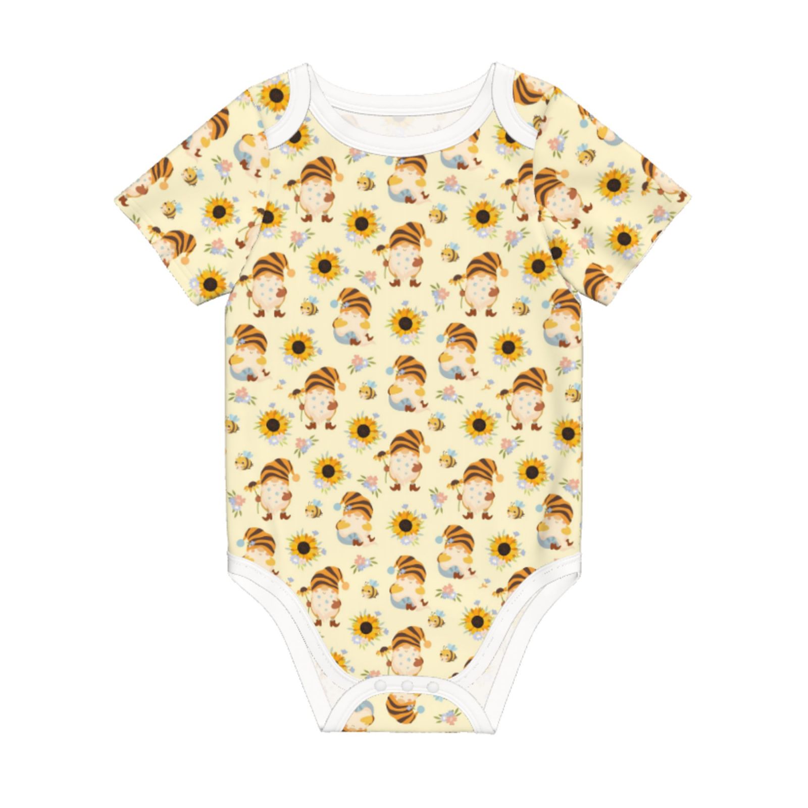 Balery Watercolor Bee Honey Honeycomb Bee Pattern Baby Climbing Clothes Infant Bodysuit Cute ...