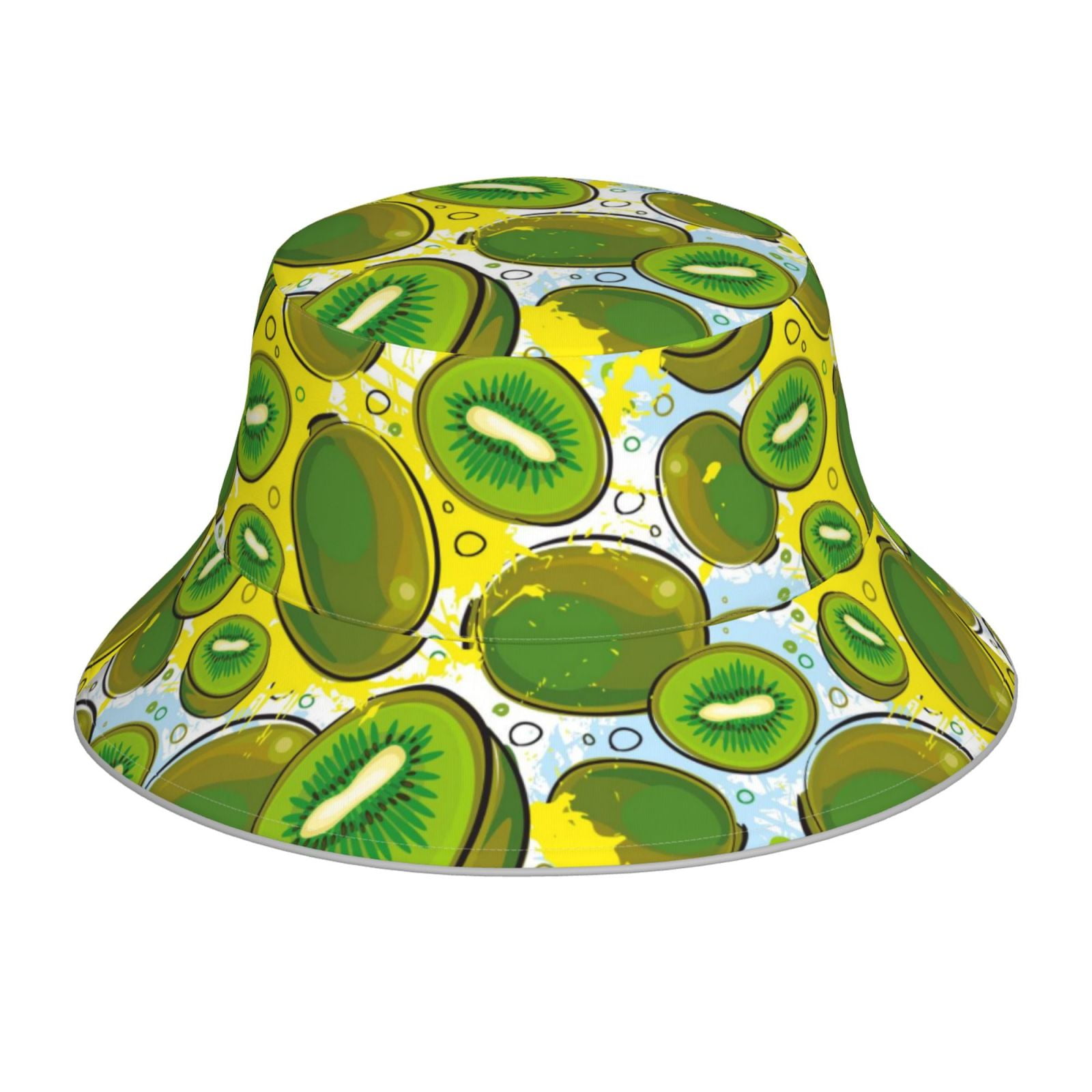 Balery Watercolor Kiwi Fruits Summer Sun Hats for Men Women Bucket Hat ...