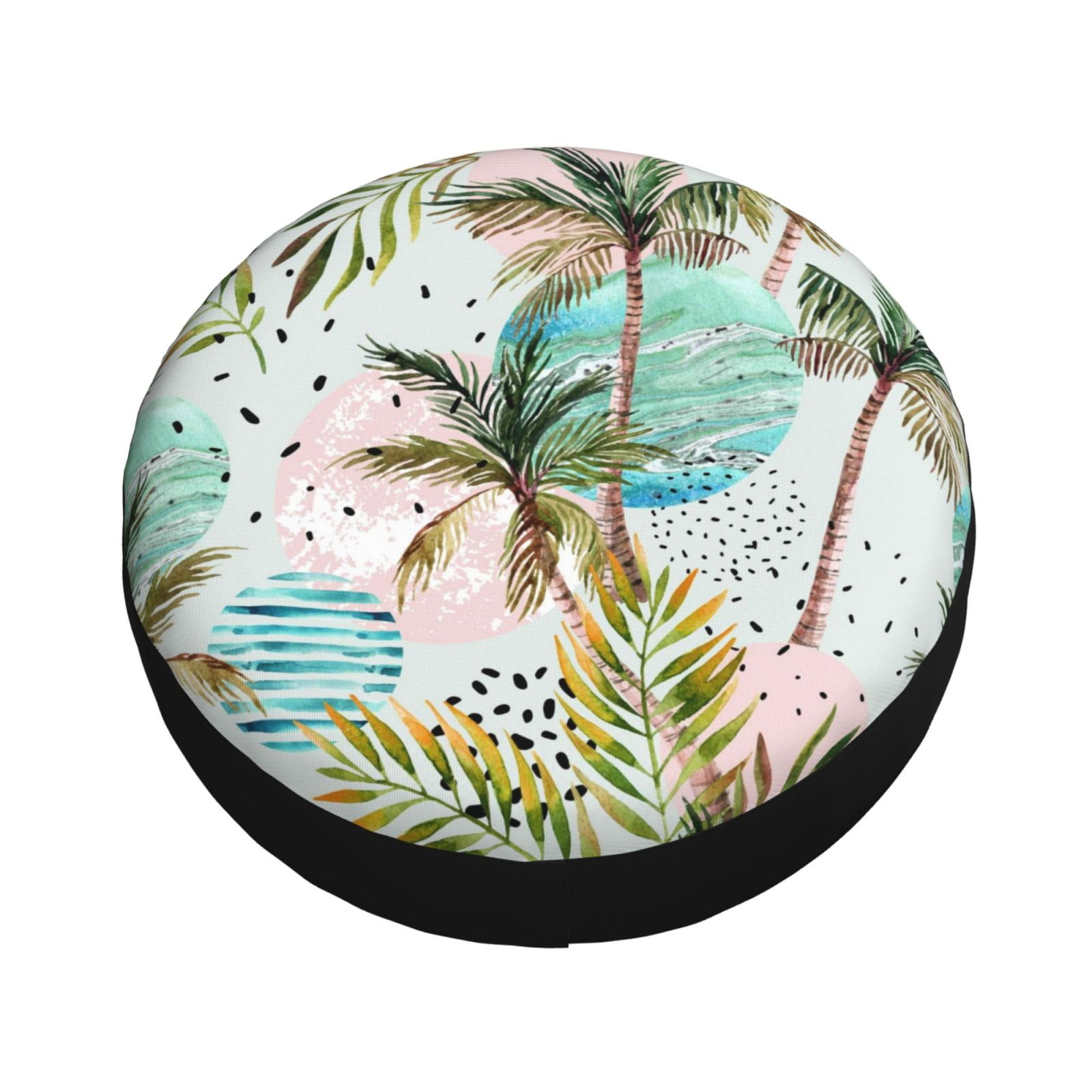 Balery Watercolor Palm Tree Tire Covers - Tough Tire Wheel Protector ...