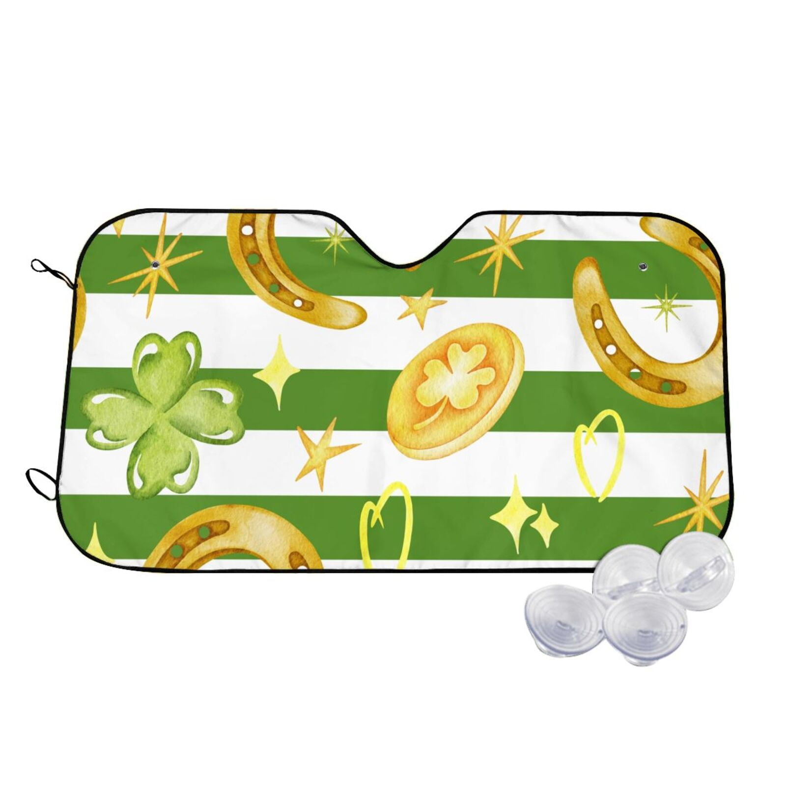 Balery Watercolor St Patrick Day Windshield Sun Shade, Car Front Window ...