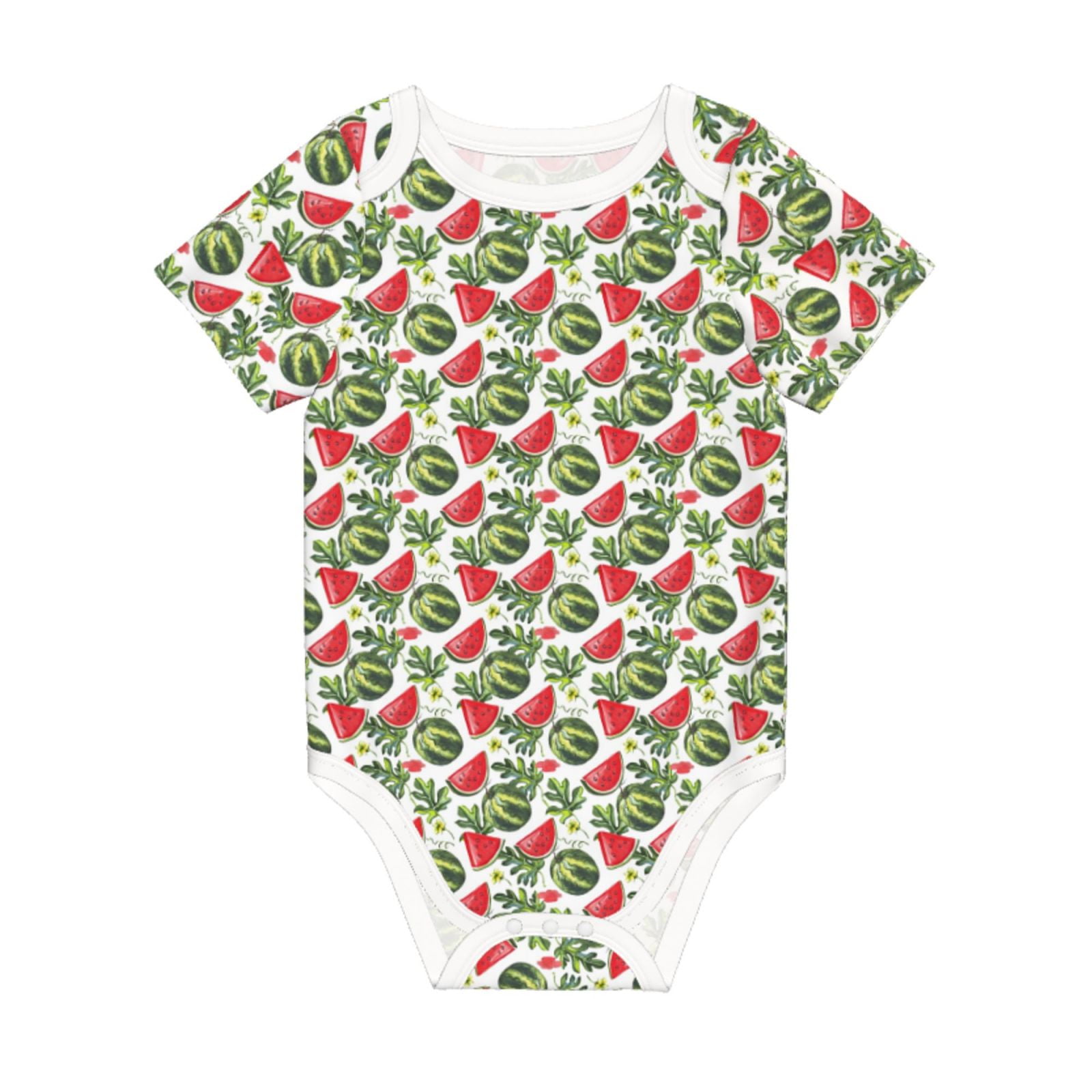 Balery Watermelons Pattern Baby Climbing Clothes Infant Bodysuit Cute ...