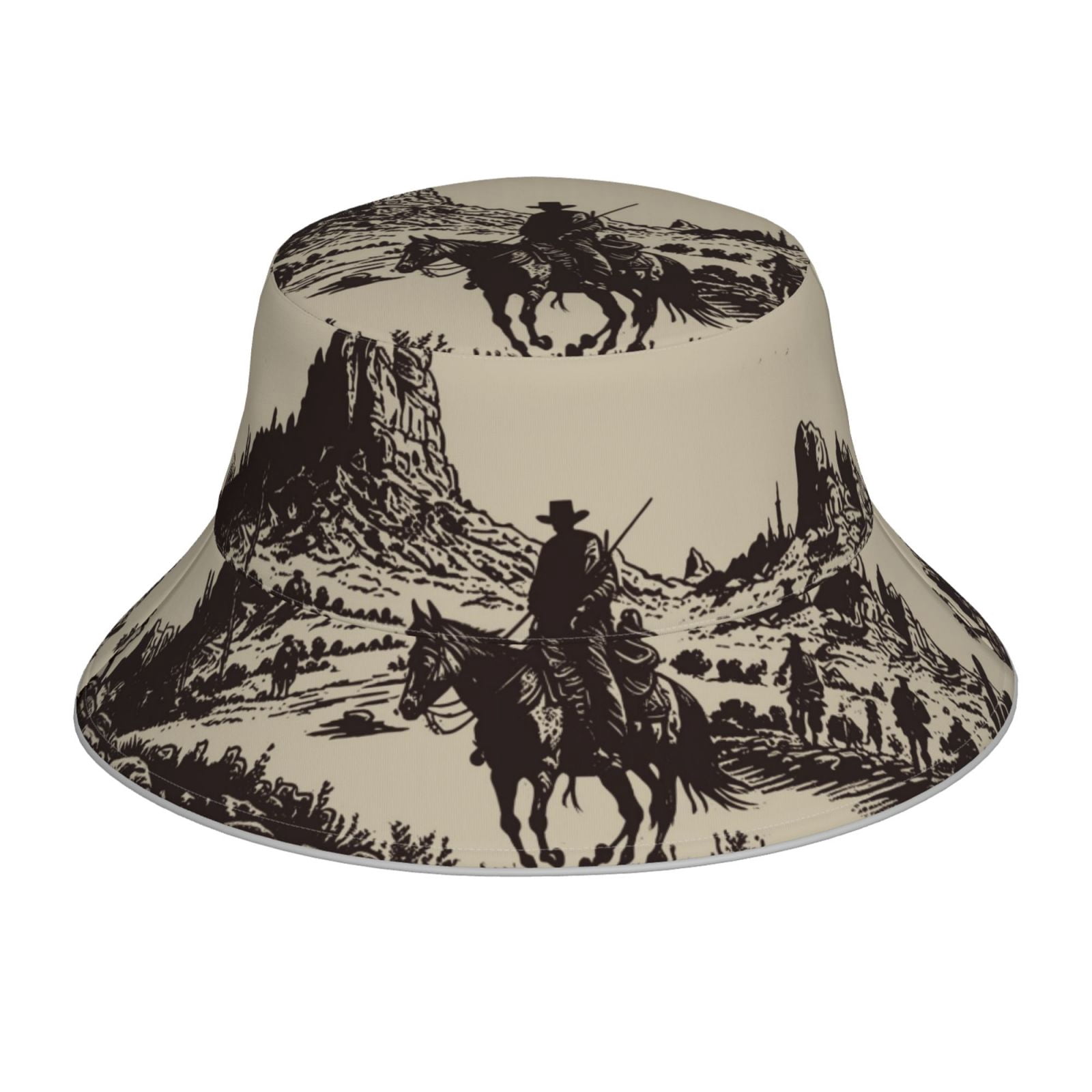 Balery Western Desert Cowboy Sun Hats for Men Women Bucket Hat UPF 50 ...