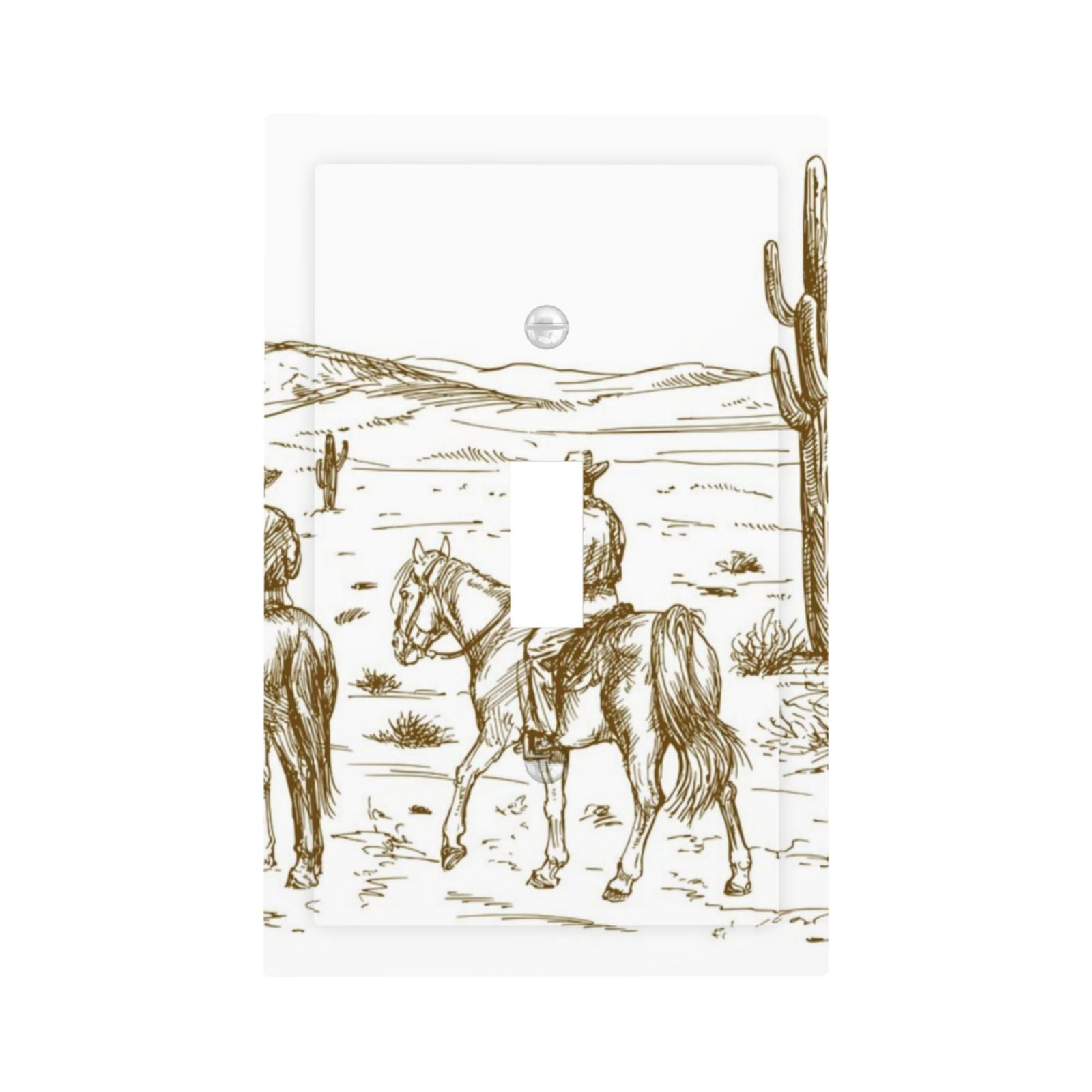 Balery Western Desert Cowboys for Duplex Wall Plates Kit, Electrical ...