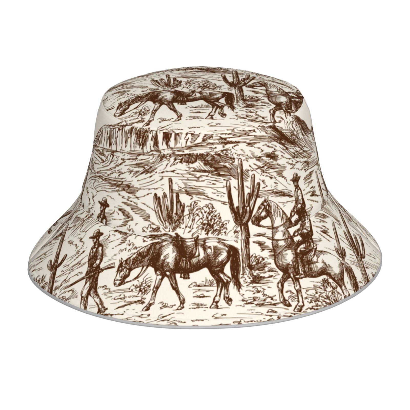 Balery Western Desert Cowboys2 Sun Hats for Men Women Bucket Hat UPF 50 ...