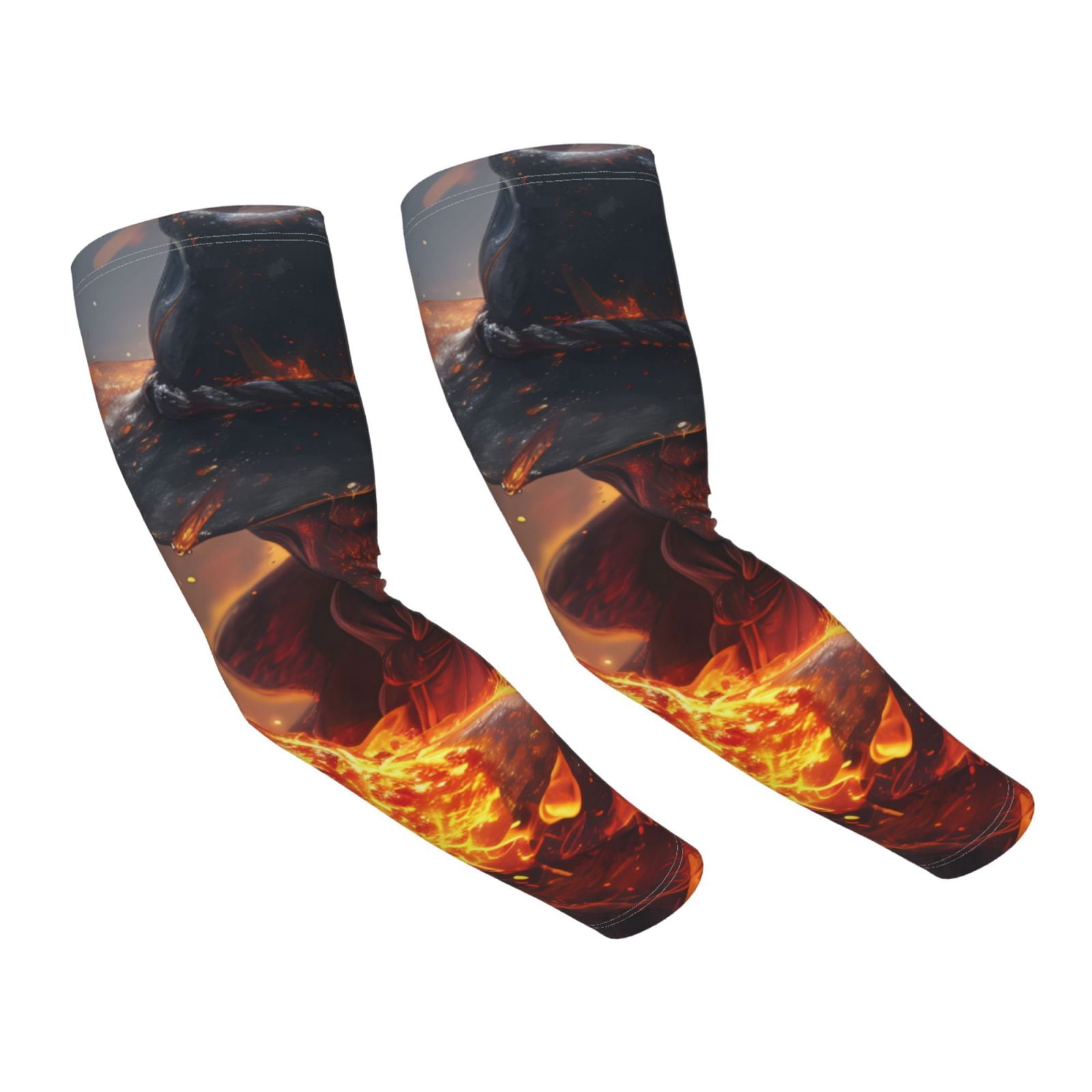 Balery Western Fire Cowboy Cooling Arm Sleeves for Men & Women ...
