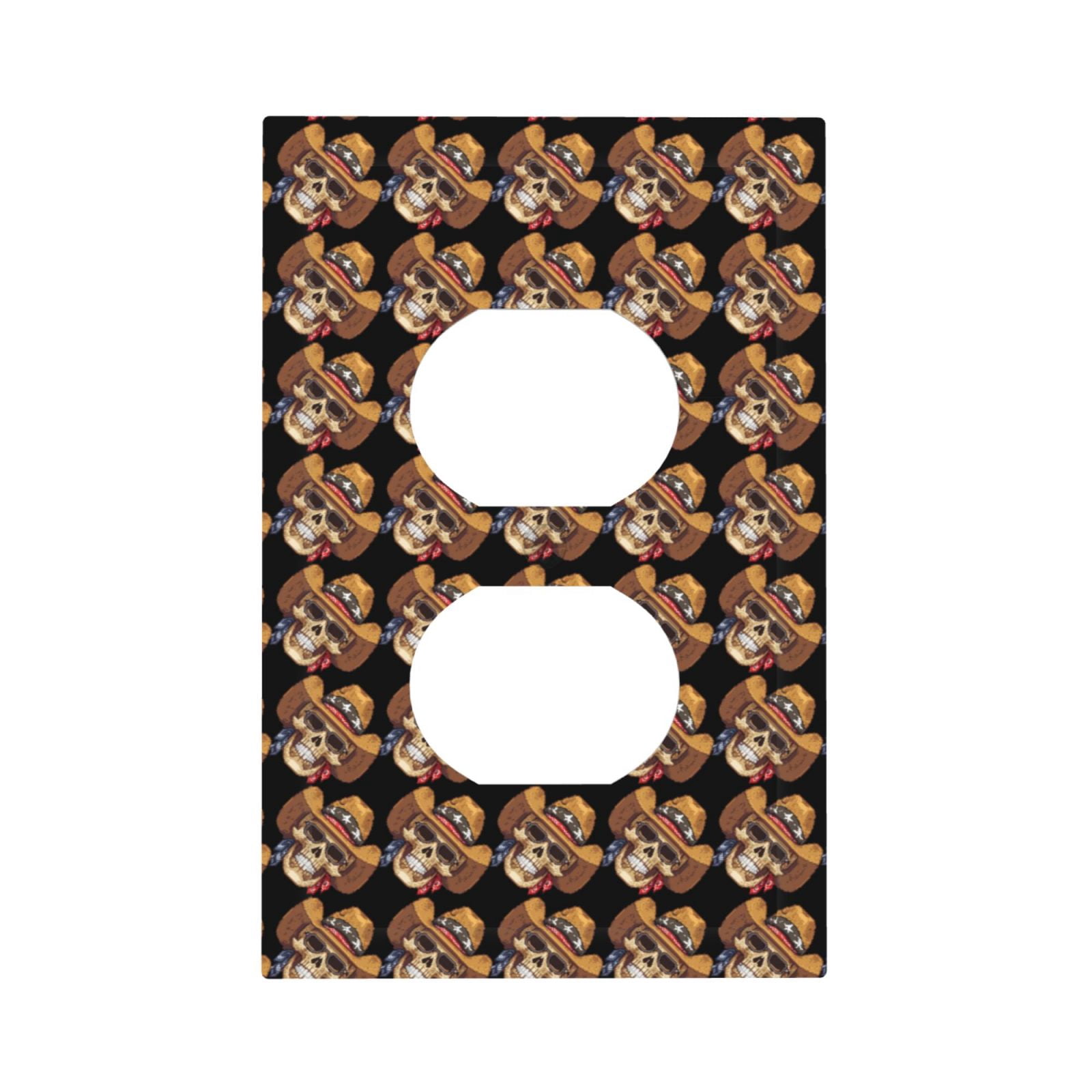 Balery Wild West Cowboy Skull for Duplex Wall Plates Kit, Electrical ...