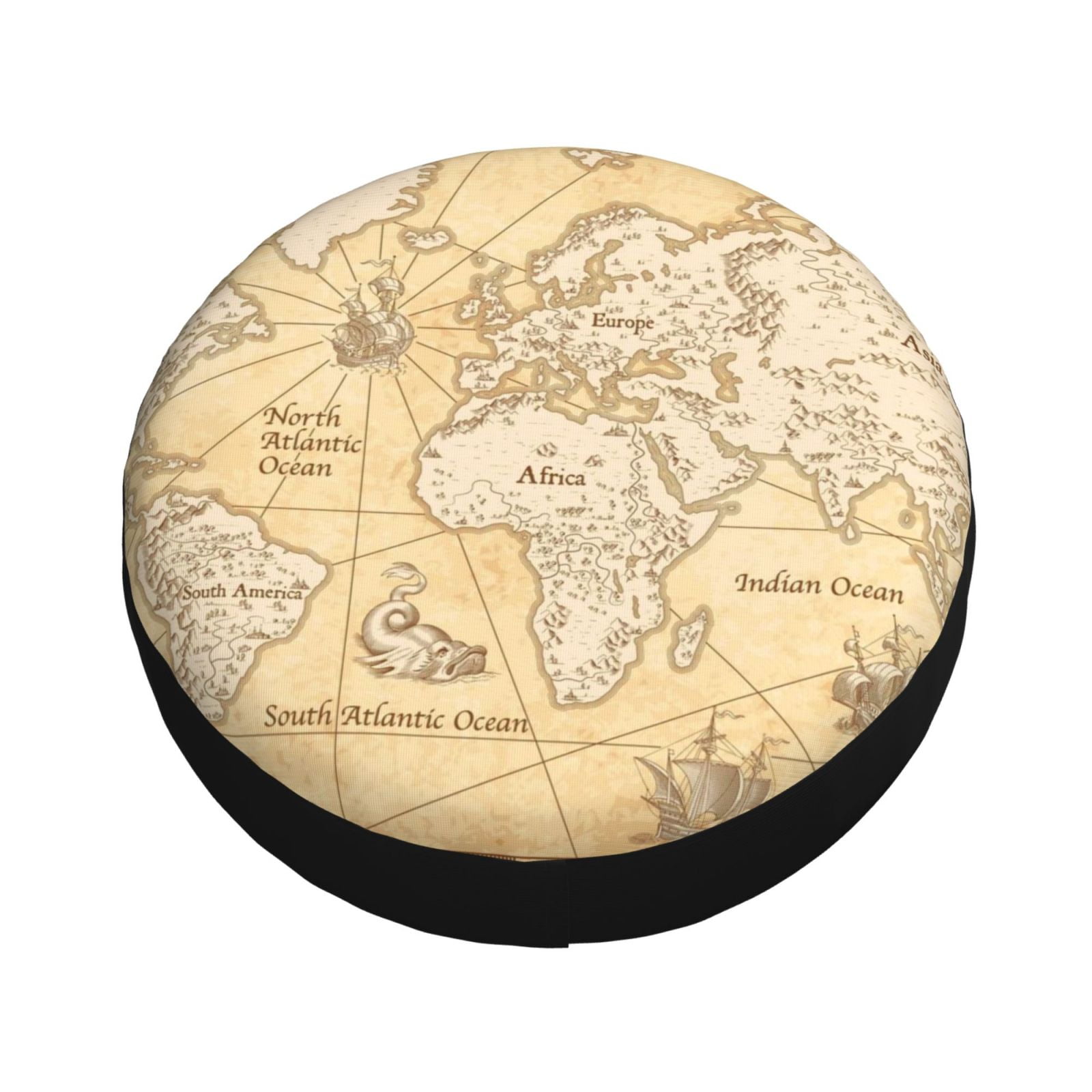 Balery World Map Tire Covers - Tough Tire Wheel Protector for Truck ...
